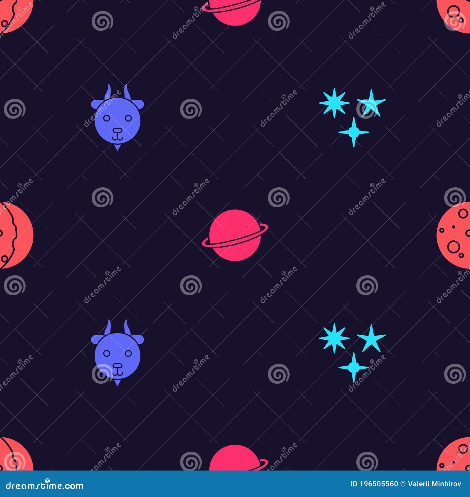 Set Falling Star, Aries Zodiac, Planet Saturn and Eclipse of the Sun on ...