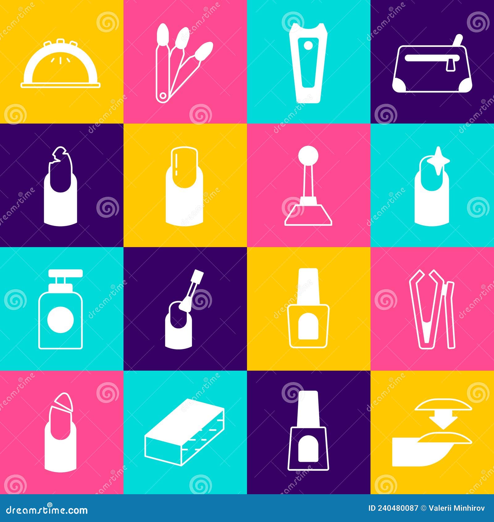 Set False Nails, Nail Cutter, Manicure, Broken, Manicure Lamp and ...