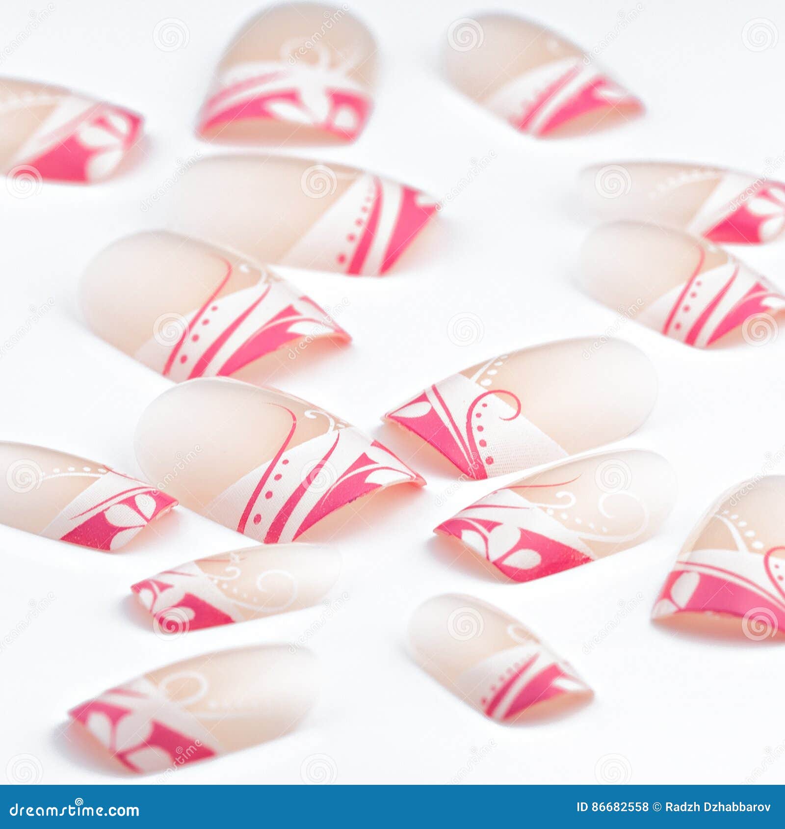 Set of false nails stock photo. Image of fashion, cosmetic - 86682558