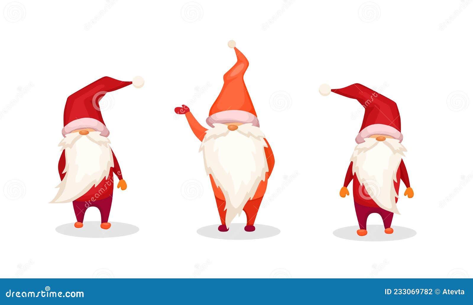 A Set of Fantastic Dwarf Characters. Vector Cartoon Illustration Stock ...