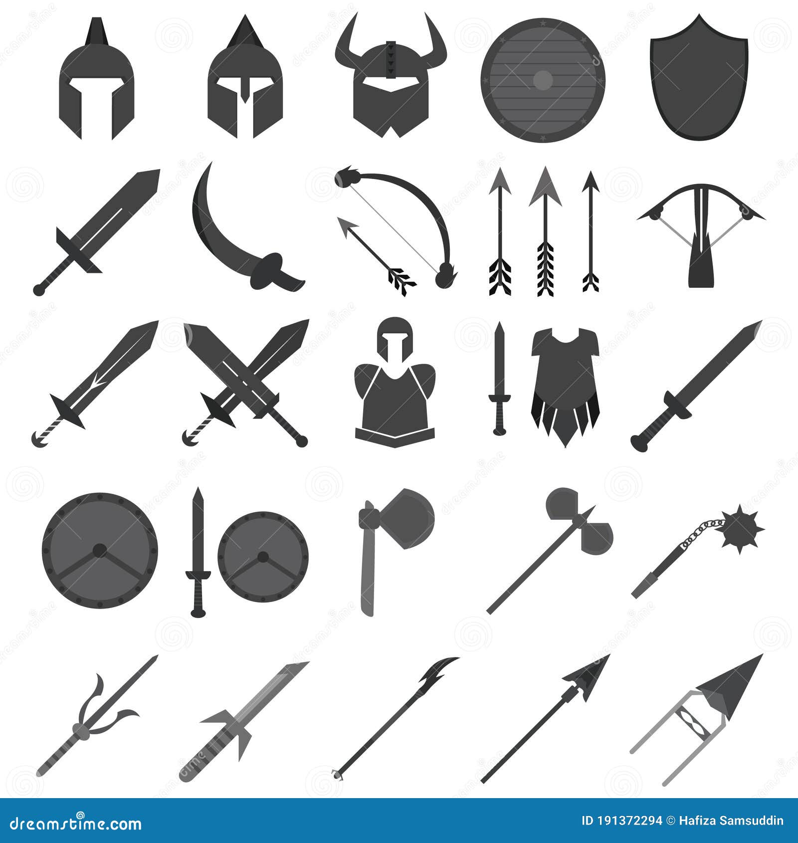 Set of Fantasy Icons. Vector Illustration Decorative Design Stock ...
