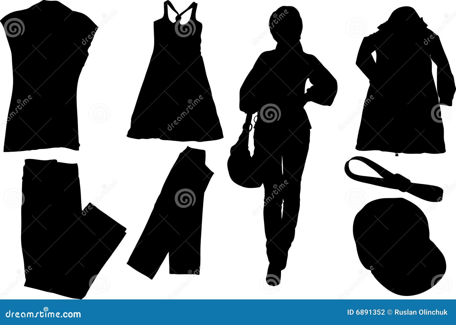 Silhuettes Of Man And Women In Full Length With Measurement Lines Of ...