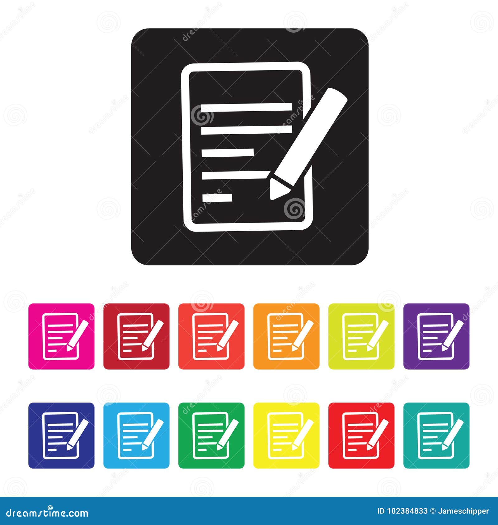 Feedback report icon set stock vector. Illustration of mark - 102384833