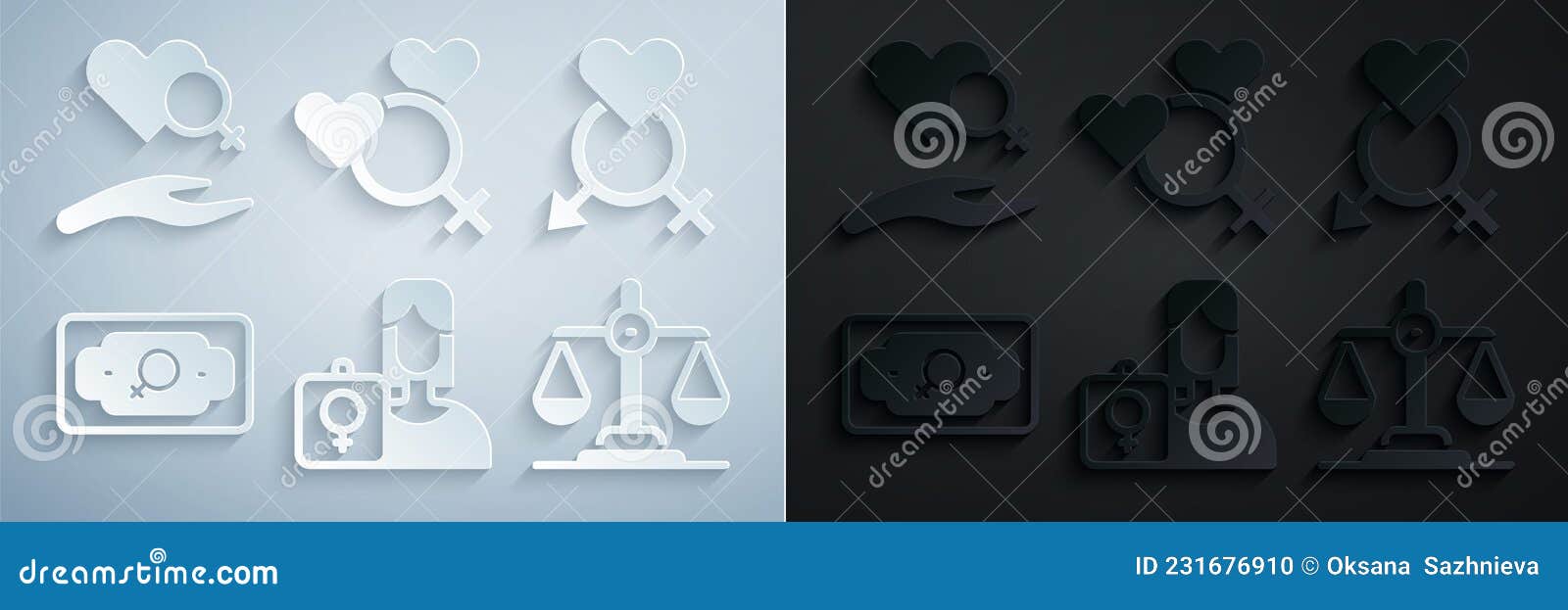 Set Feminist Activist Gender Money Growth Woman Equality Female