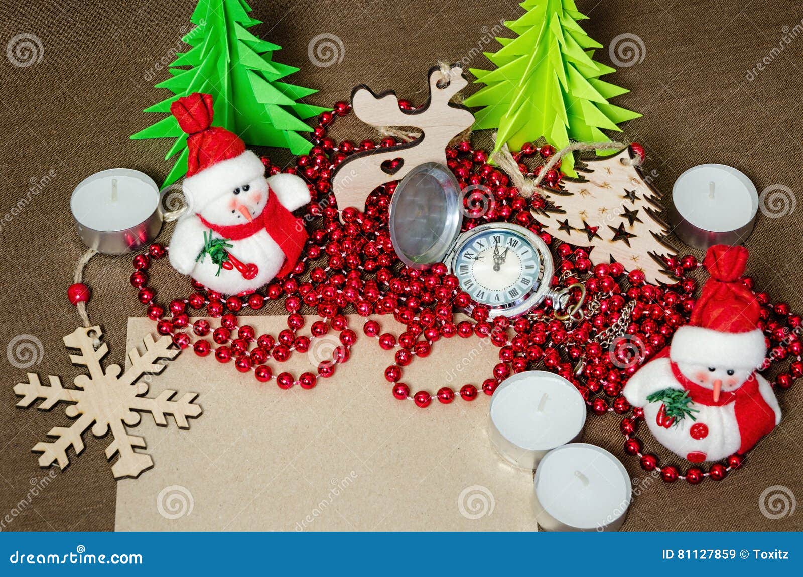Set of Festive Objects To Decorate the Rooms Stock Image - Image of ...