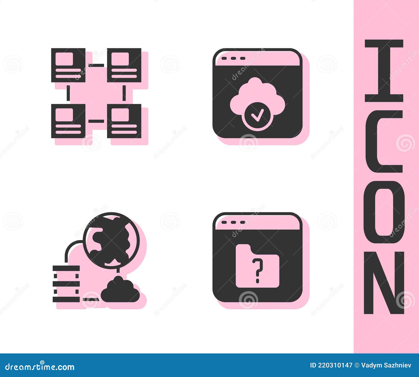 Set File Missing Hierarchy Organogram Chart Network Cloud Connection