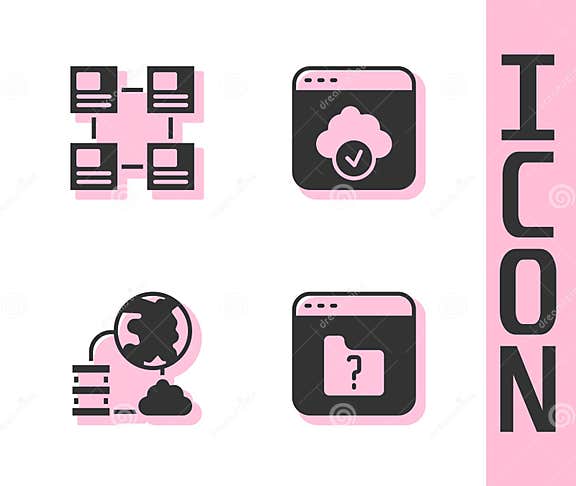 Set File Missing, Hierarchy Organogram Chart, Network Cloud Connection and Cloud Technology Data ...