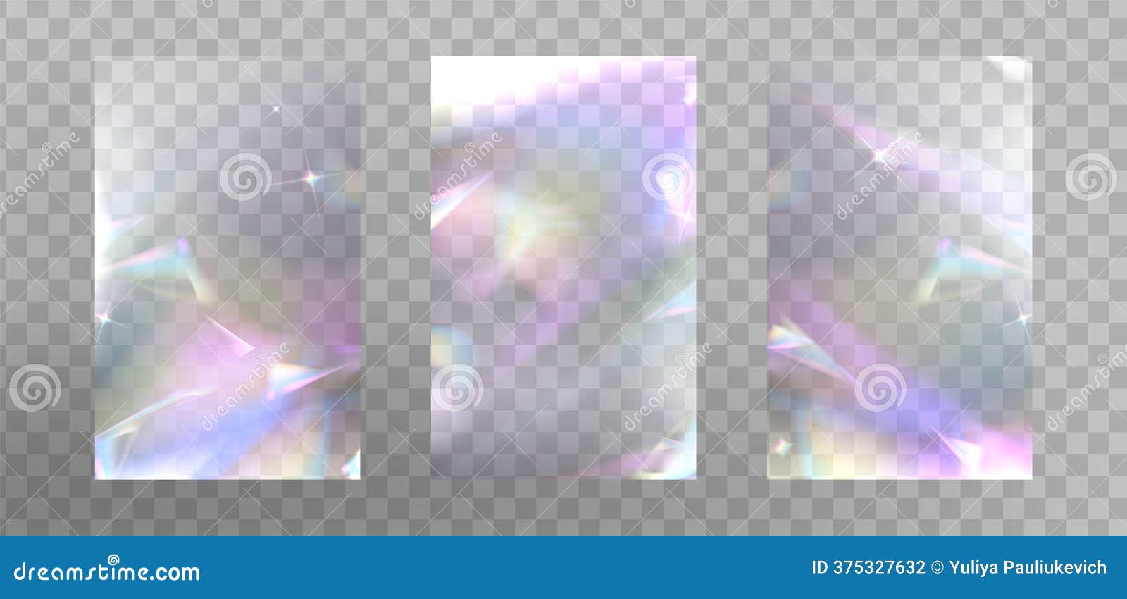 Crystal Light Refraction Set In Different Shapes, Rainbow Sunlight ...
