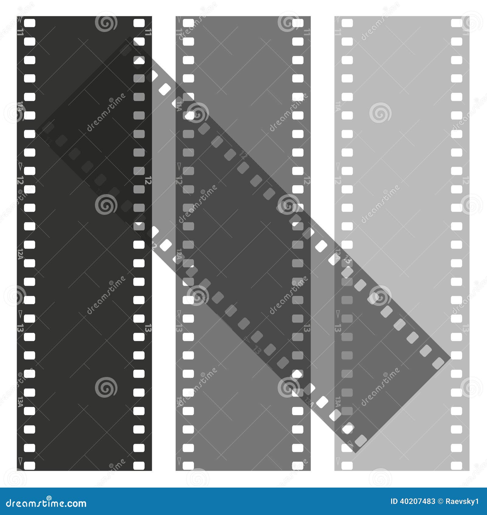 Set of Films Pattern Vector Background Stock Vector - Illustration of ...