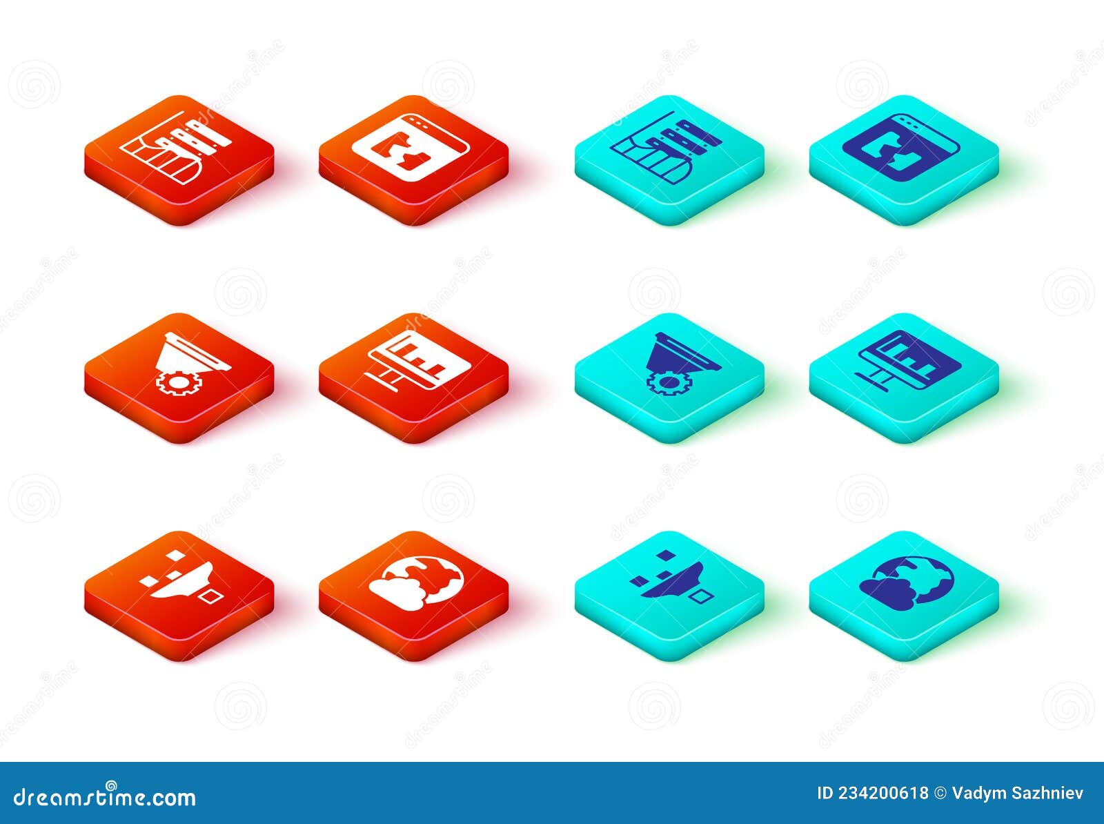 Set Filter Setting, Social Network, Monitor with Graph Chart, Broken File and Server, Data, Web ...