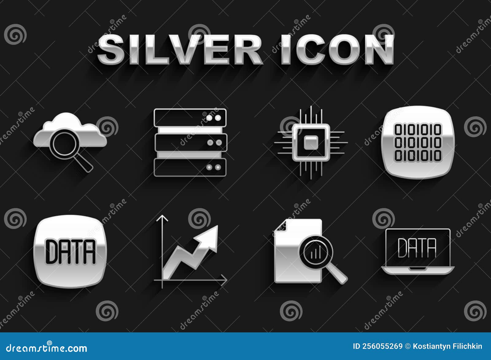 Set Financial Growth, Binary Code, Data Analysis, Document with Graph ... Set Financial Growth, Binary Code, Data Analysis, Document with Graph ...