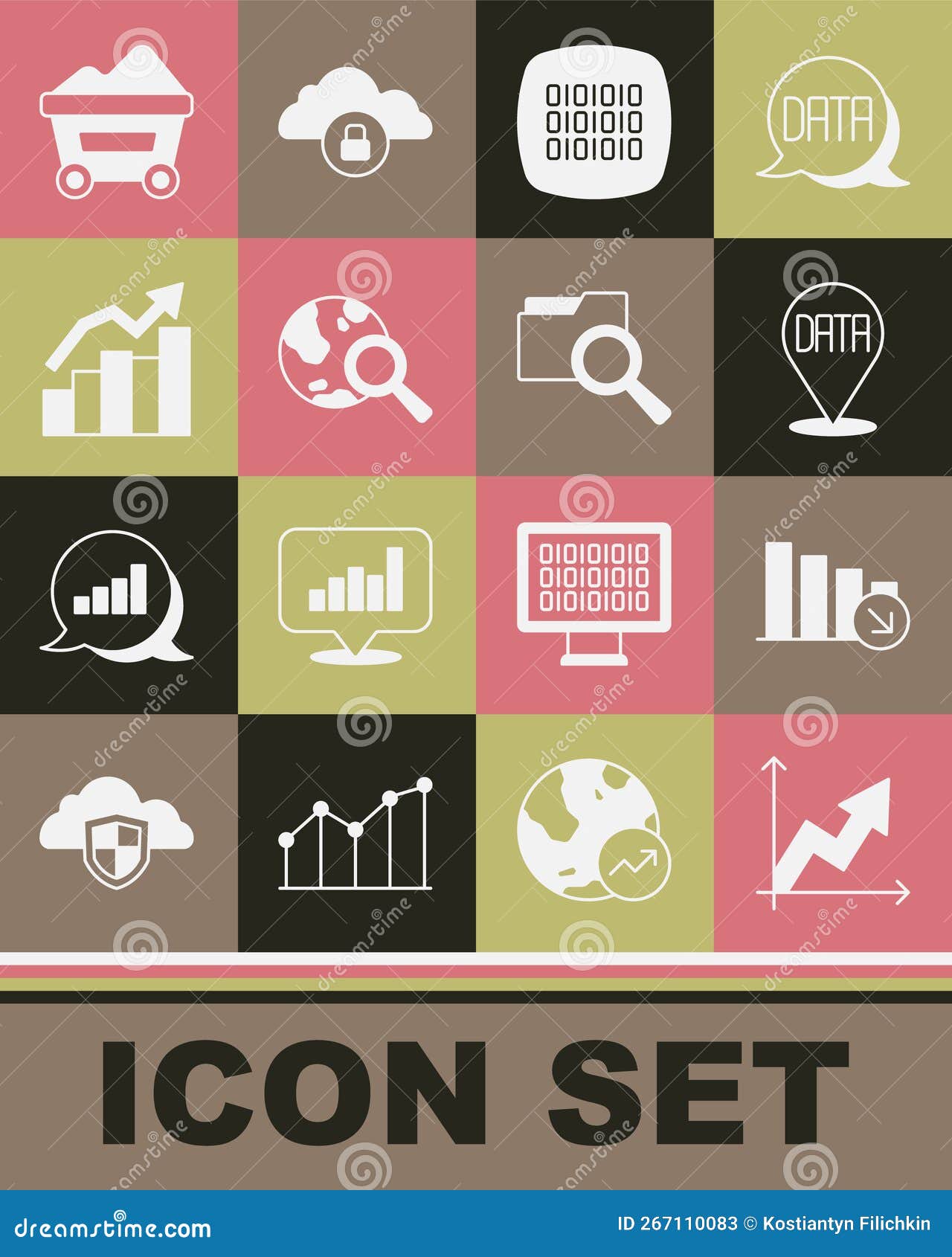 Set Financial Growth, Decrease, Data Analysis, Binary Code, Search ... Set Financial Growth, Decrease, Data Analysis, Binary Code, Search ...