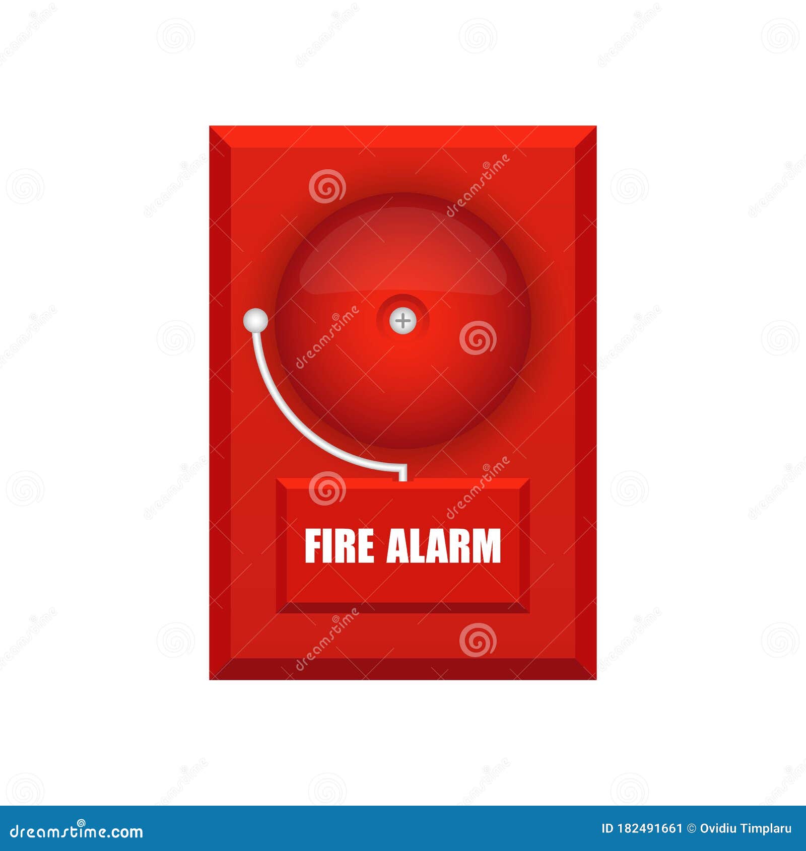 Set Of Fire Alarms Vector Illustration Isolated On White Background ...
