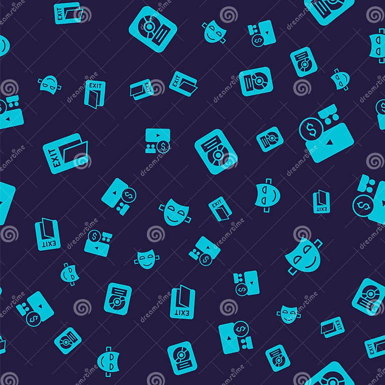 Set Fire Exit, Cinema Auditorium with Screen, CD Disk Award Frame and ...