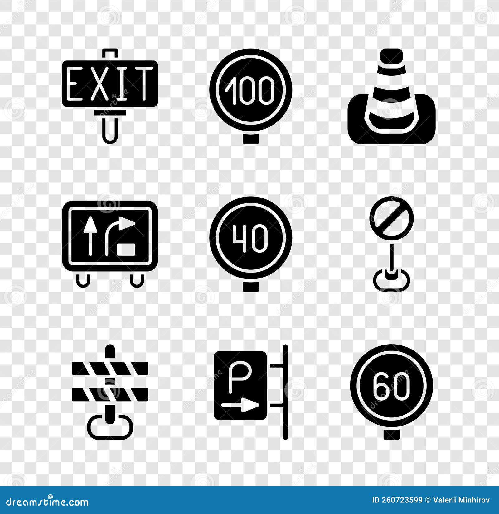 Set Fire Exit, Speed Limit Traffic, Traffic Cone, Road Barrier, Parking ...
