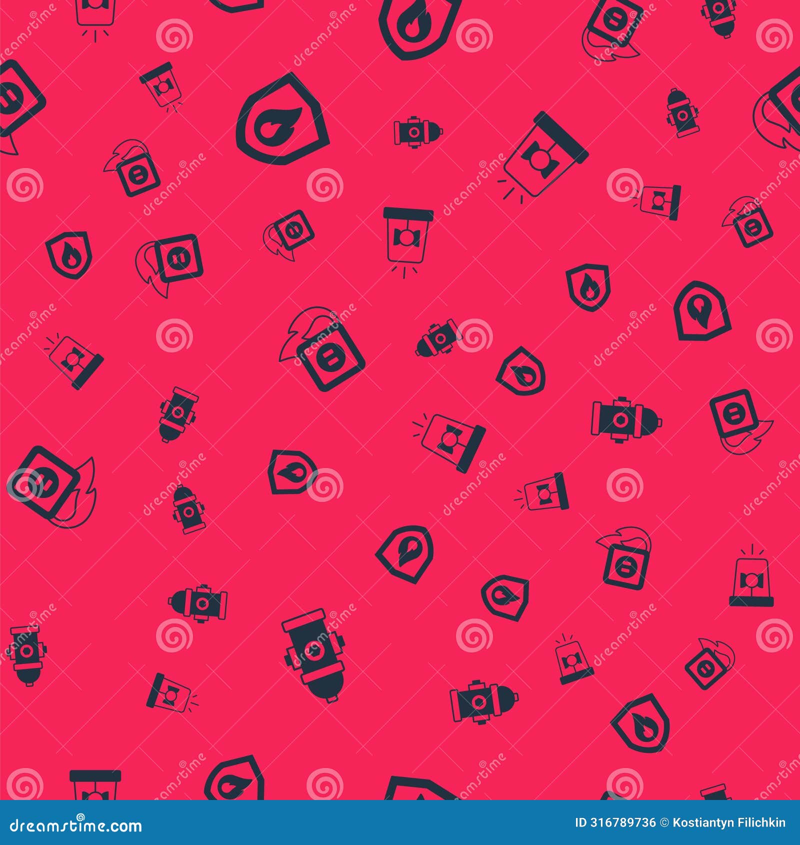 Set Fire Hydrant, Protection Shield, Electric Wiring of Socket in Fire ...