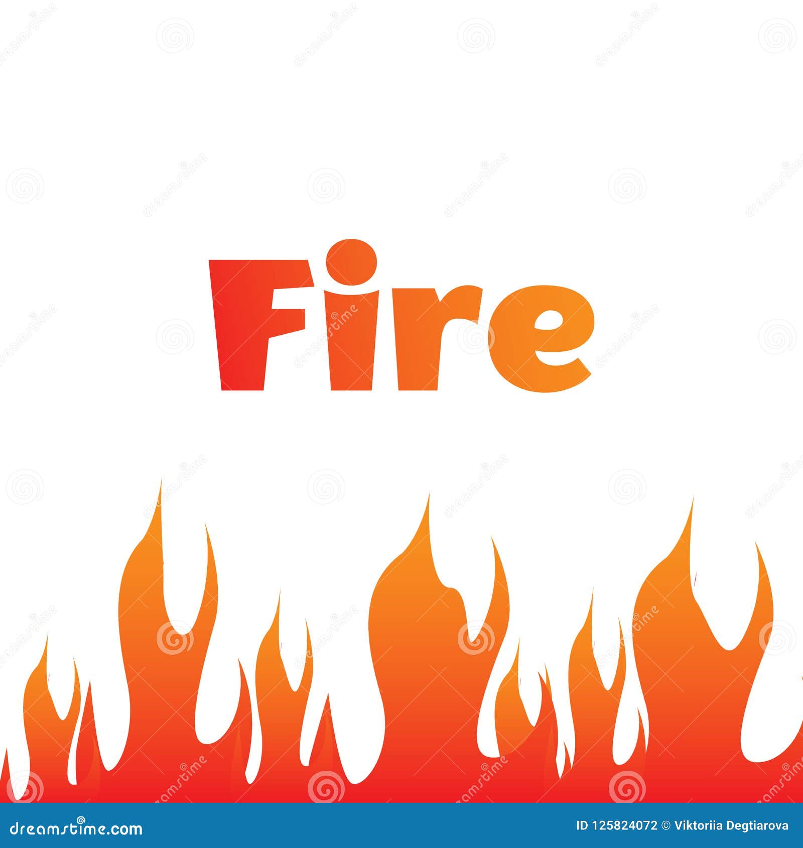 Vector Illustration. Fire Logo. Red, Yellow Fire Stock Vector ...