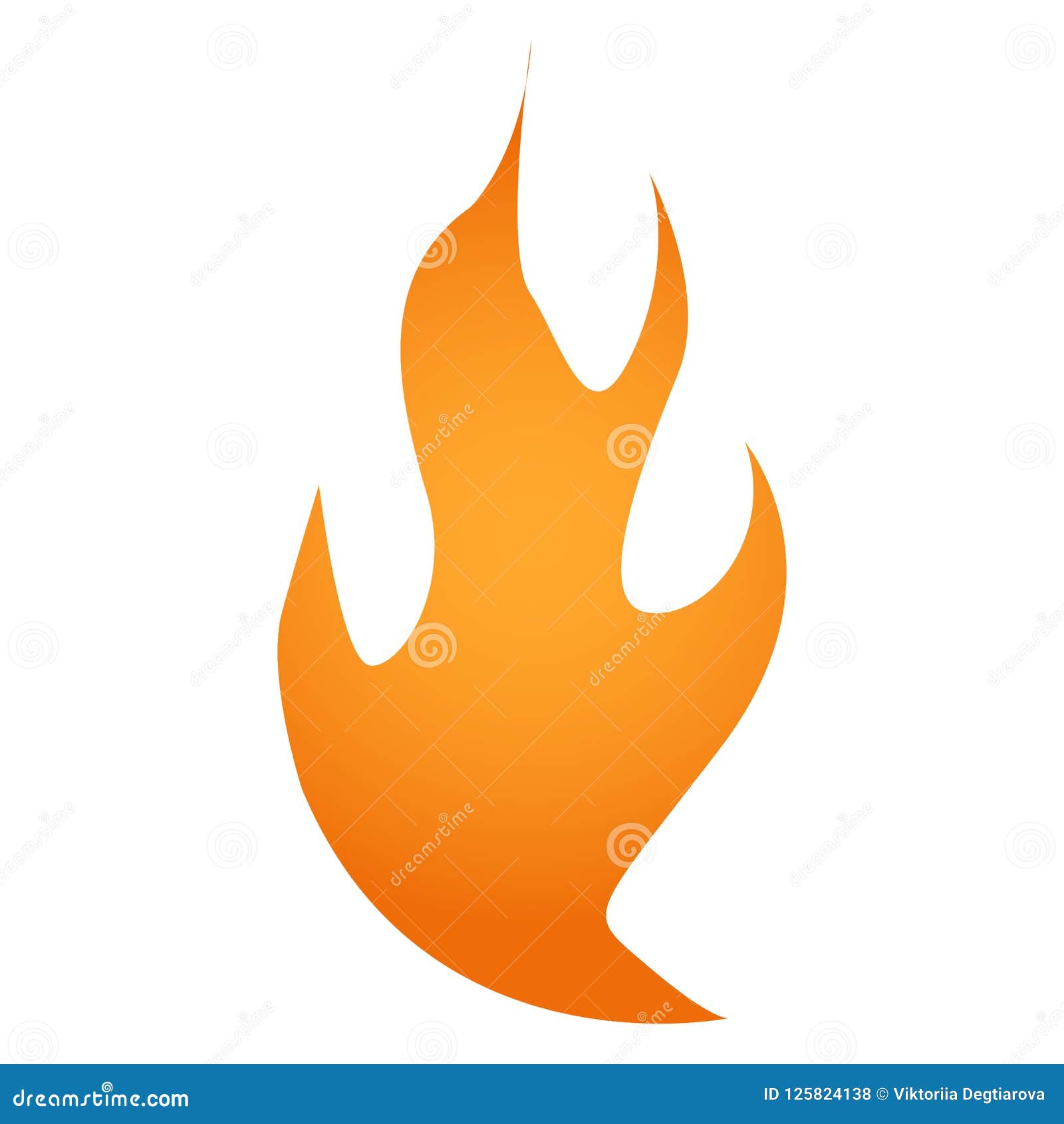 Vector Illustration. Fire Logo. Red, Yellow Fire Stock Vector ...