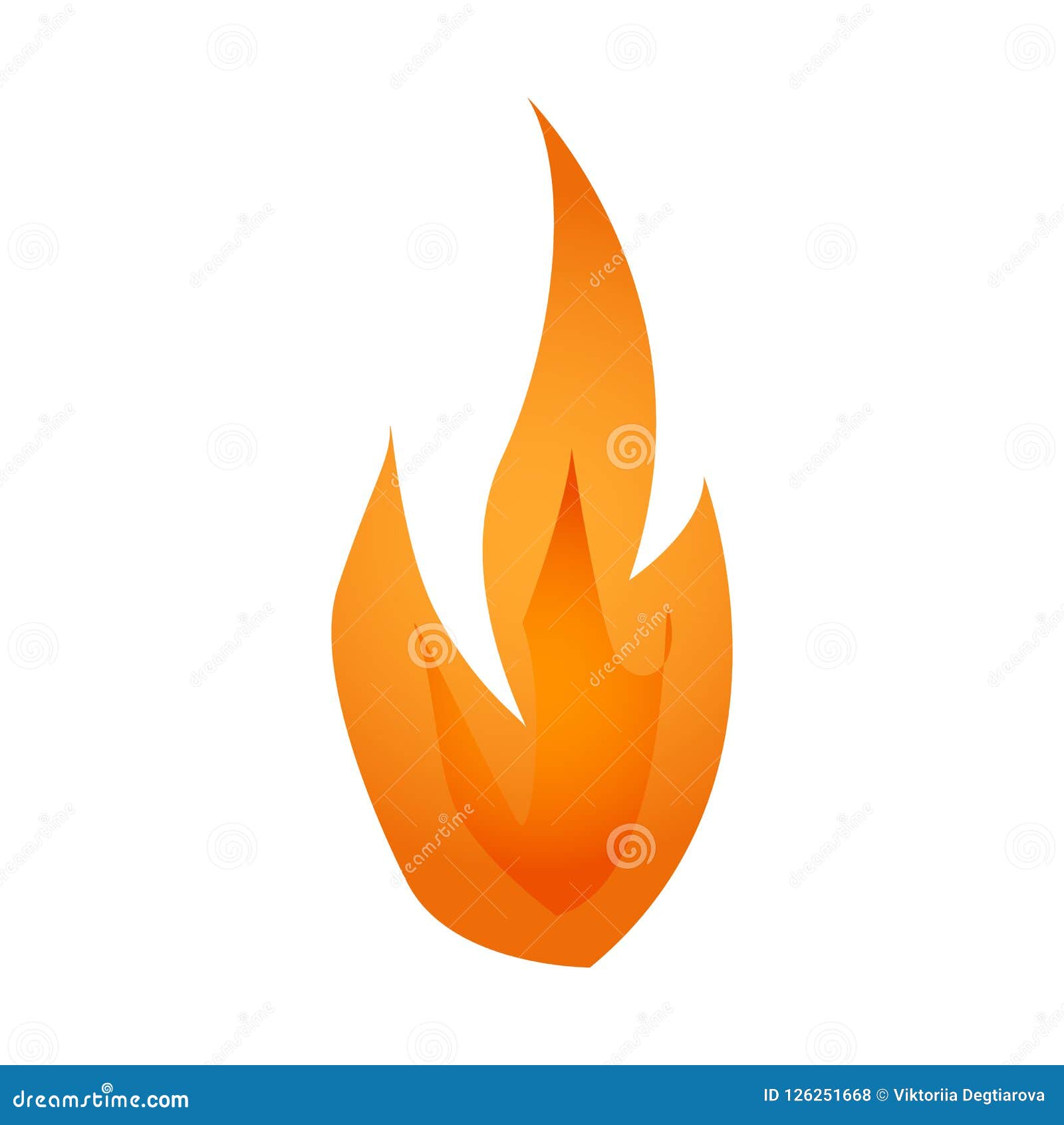 Vector Illustration. Fire Logo. Red, Yellow Fire Stock Vector ...