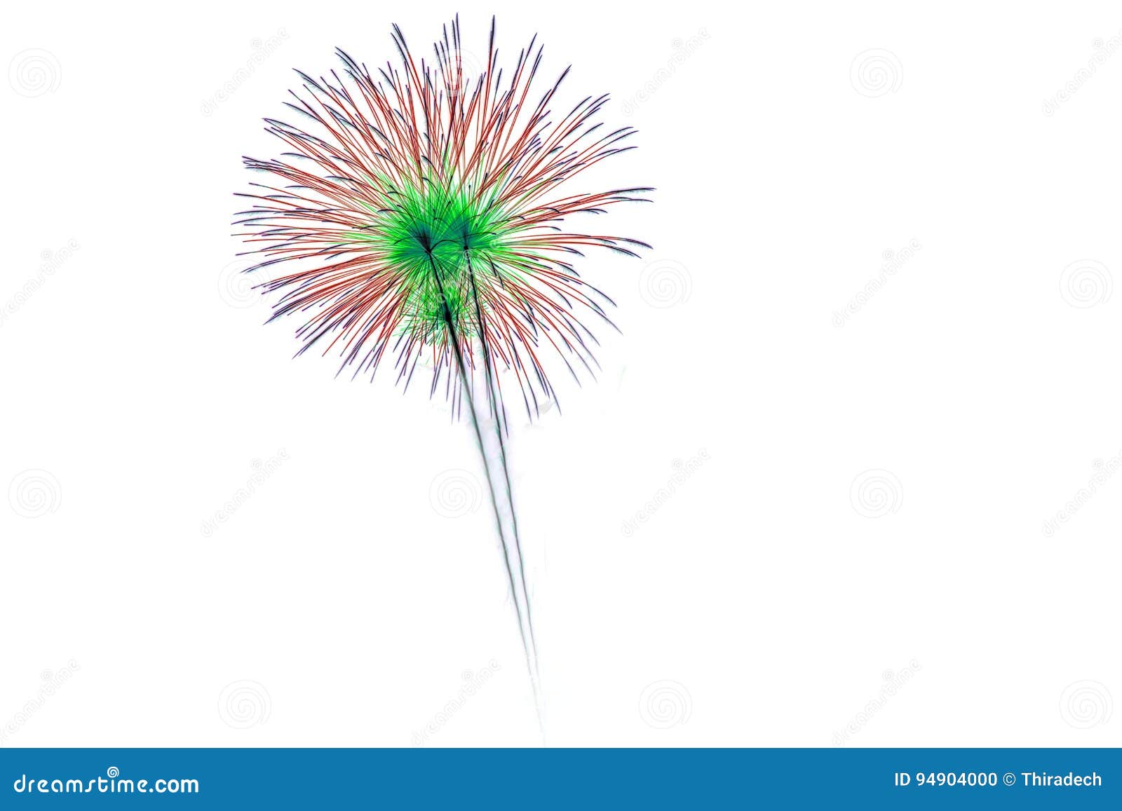 Set of Fireworks Isolated on White Backdrop Stock Photo - Image of ...