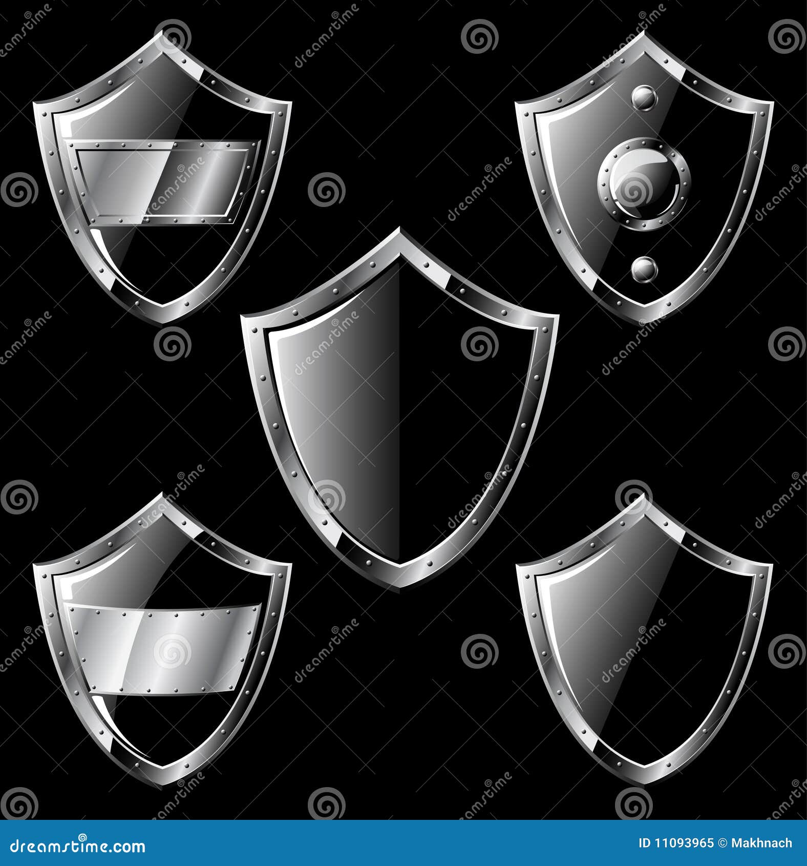Steel Triangle Shield Royalty-Free Cartoon | CartoonDealer.com #12028007