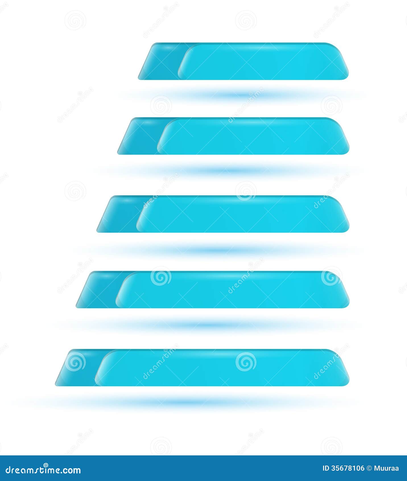 Five Labels With Business Icon Infographics. Cartoon Vector ...