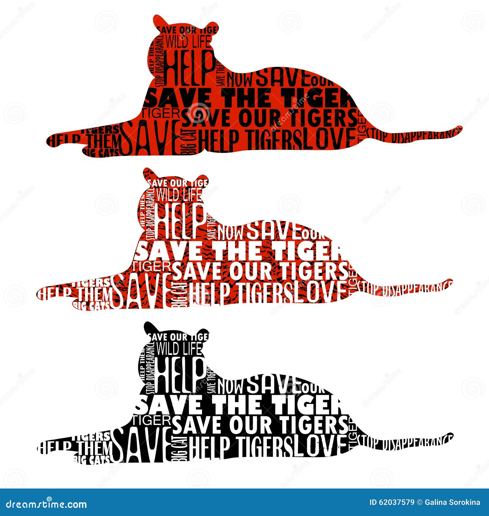 Tiger Silhouettes For Cutting. Zodiac Sign Silhouette Stencil Stock ...