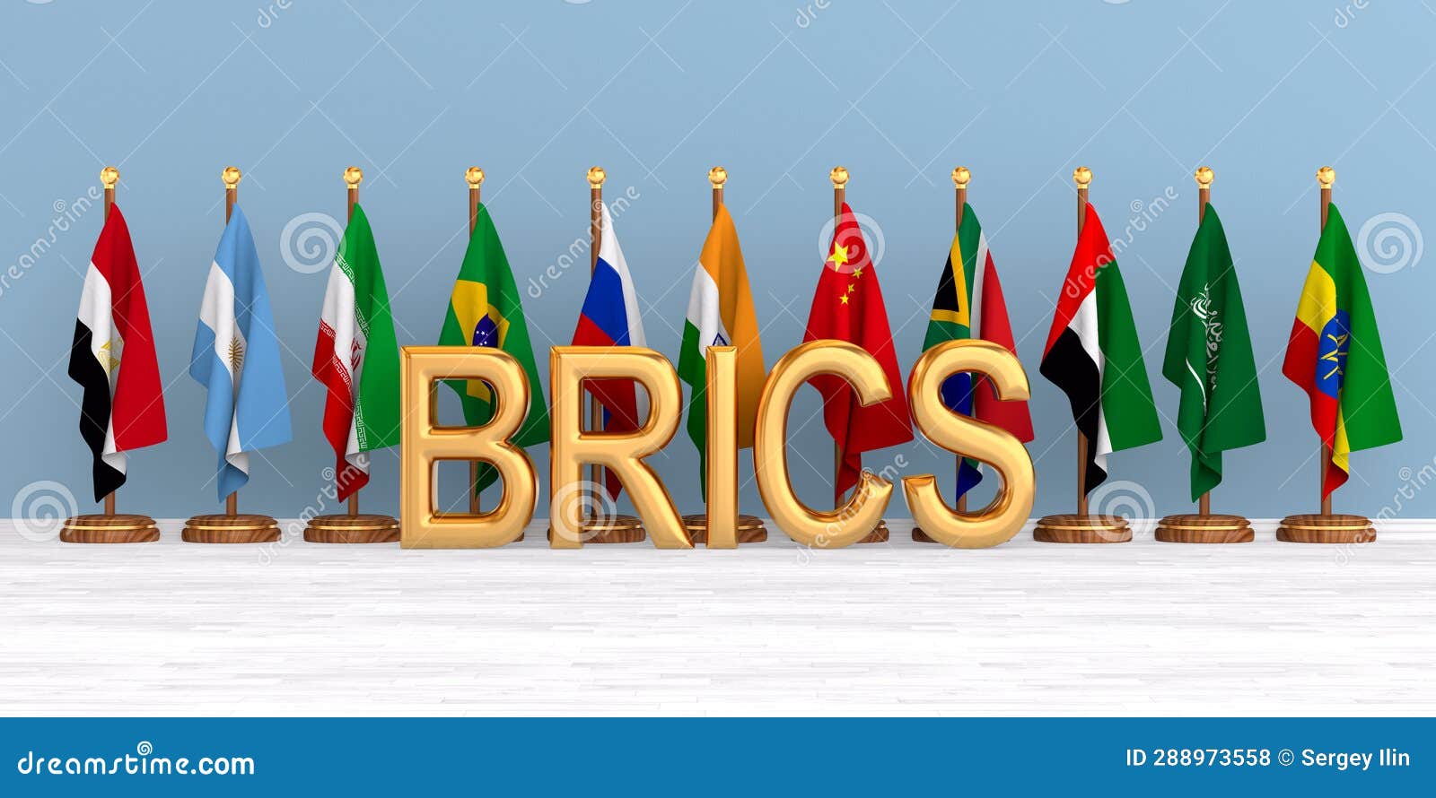 Flags Of The BRICS Countries Vector Illustration | CartoonDealer.com ...