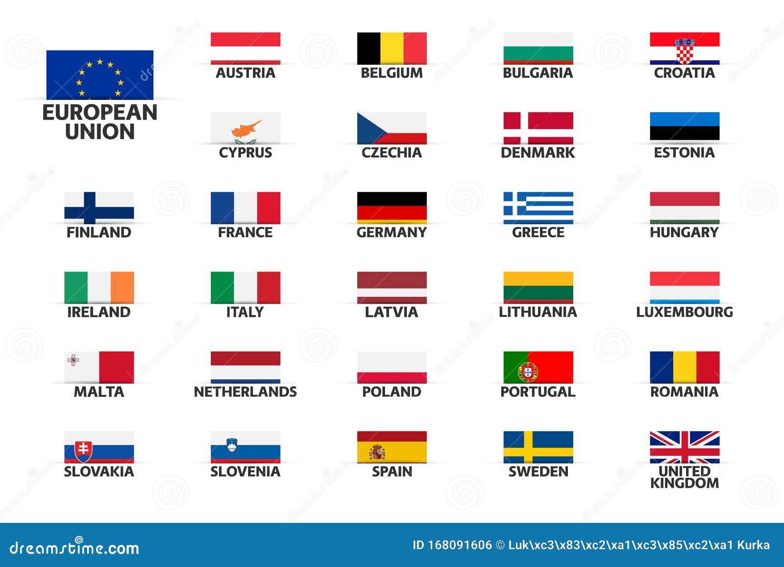 Set the Flags of European Union Countries, Member States of EU Stock ... Set the Flags of European Union Countries, Member States of EU Stock ...