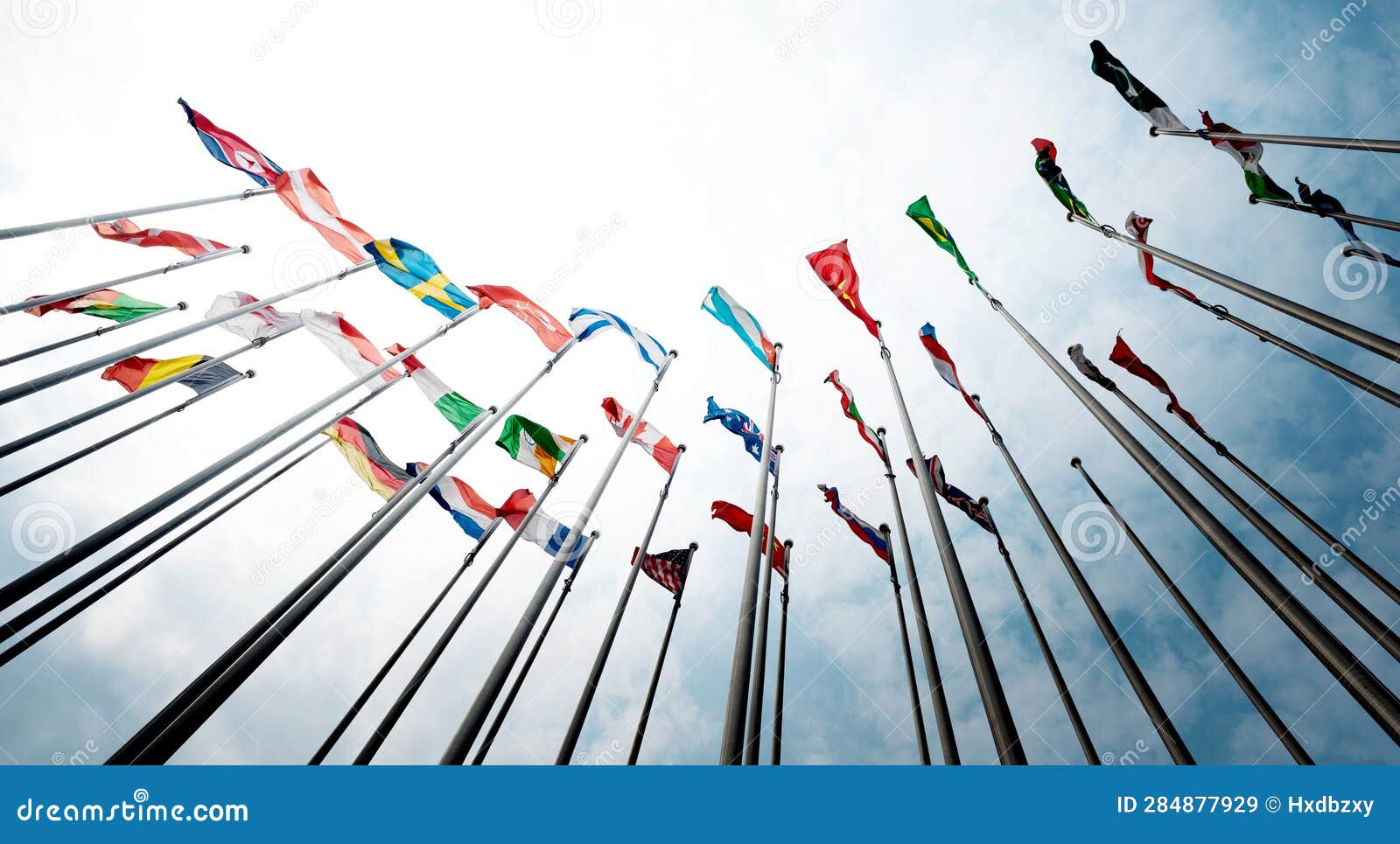 Set of flags fluttering stock image. Image of canada - 284877929