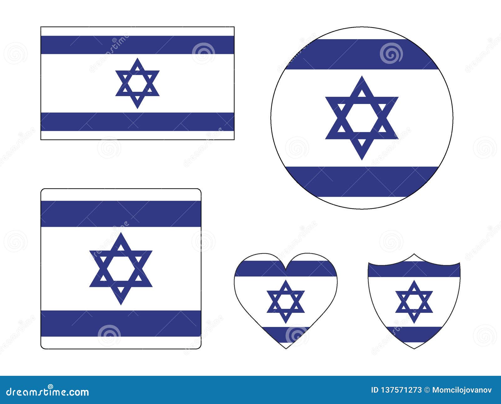 Flags Of Israel And Palestine. Official Correct Sizes And Colors Of ...