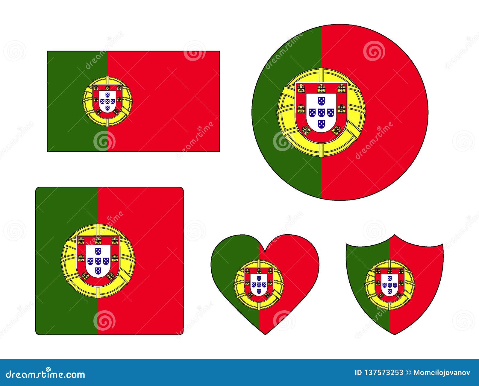 The Flags Of Portugal And Chad. News, Reportage, Business Background ...