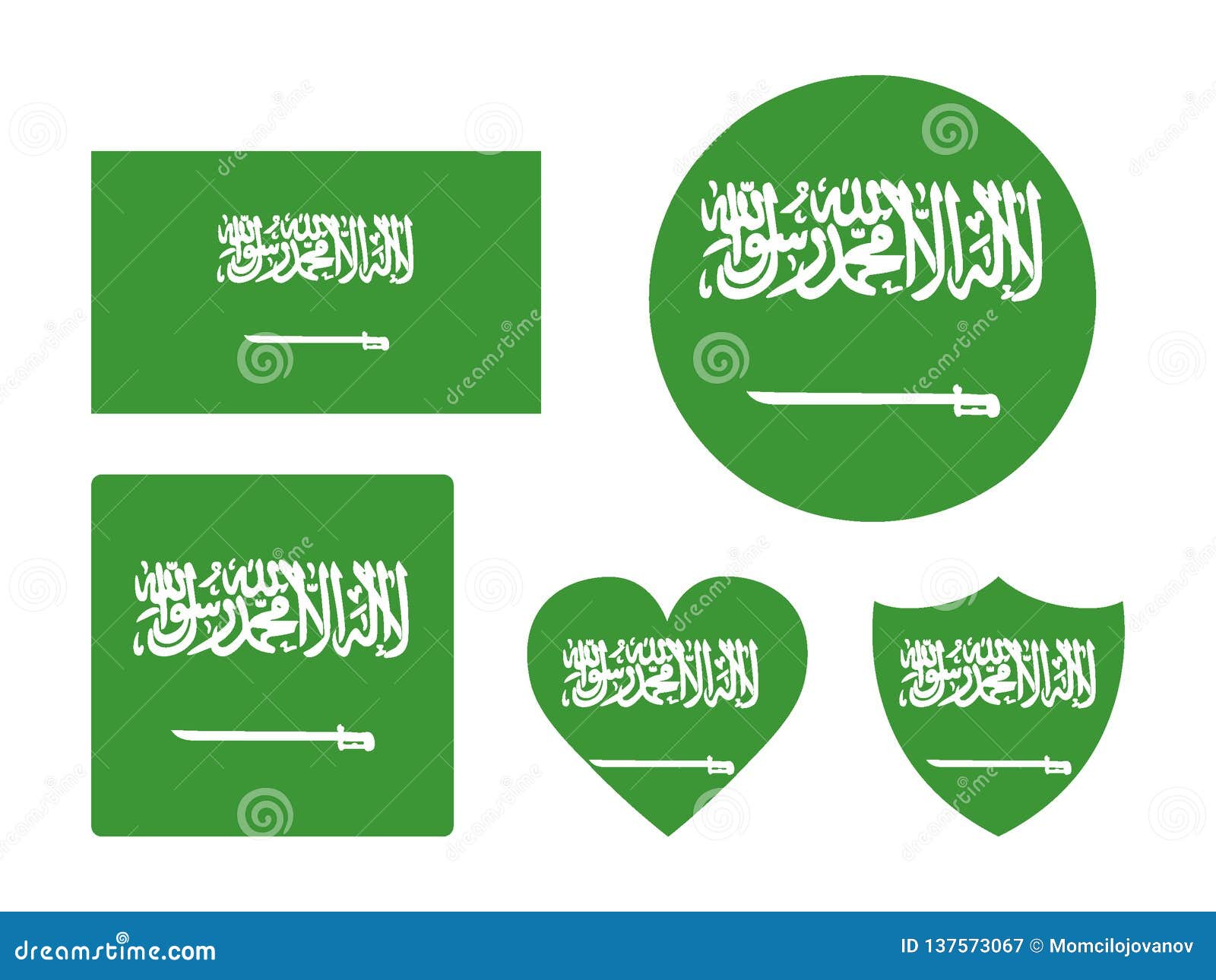 Flags Of USA And Saudi Arabia. Linen Flags Close-up. Flag Made Of ...