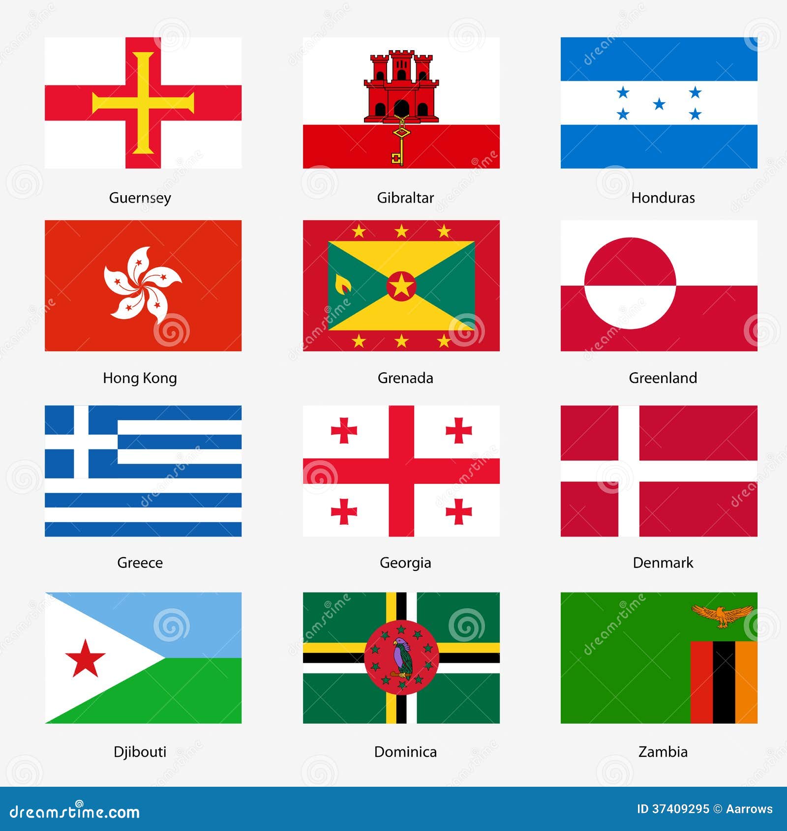 Set Flags Of World Sovereign States. Vector | CartoonDealer.com #37409295