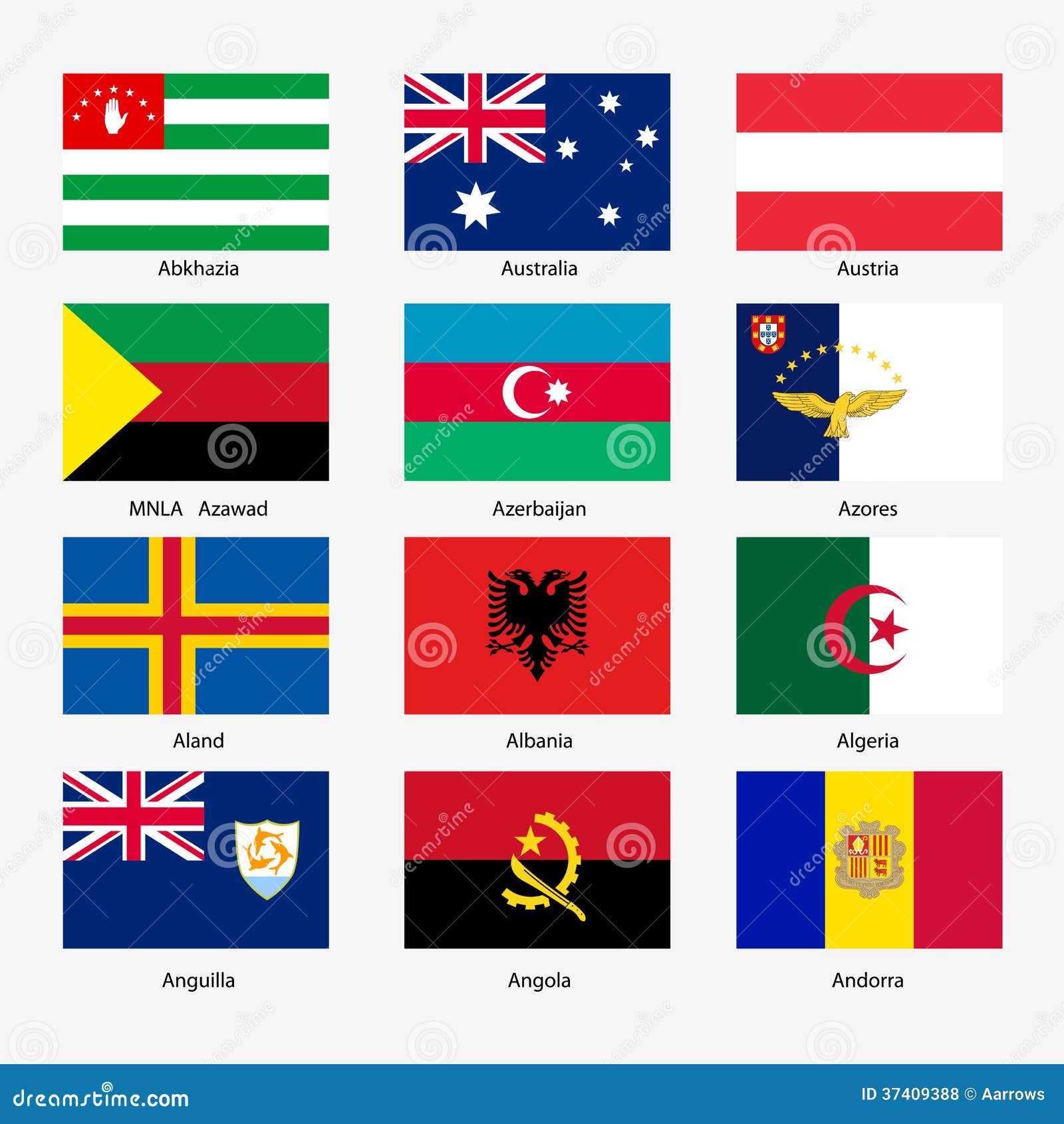 Azawad Country Flag Circle Icon With A White Background Cartoon Vector ...