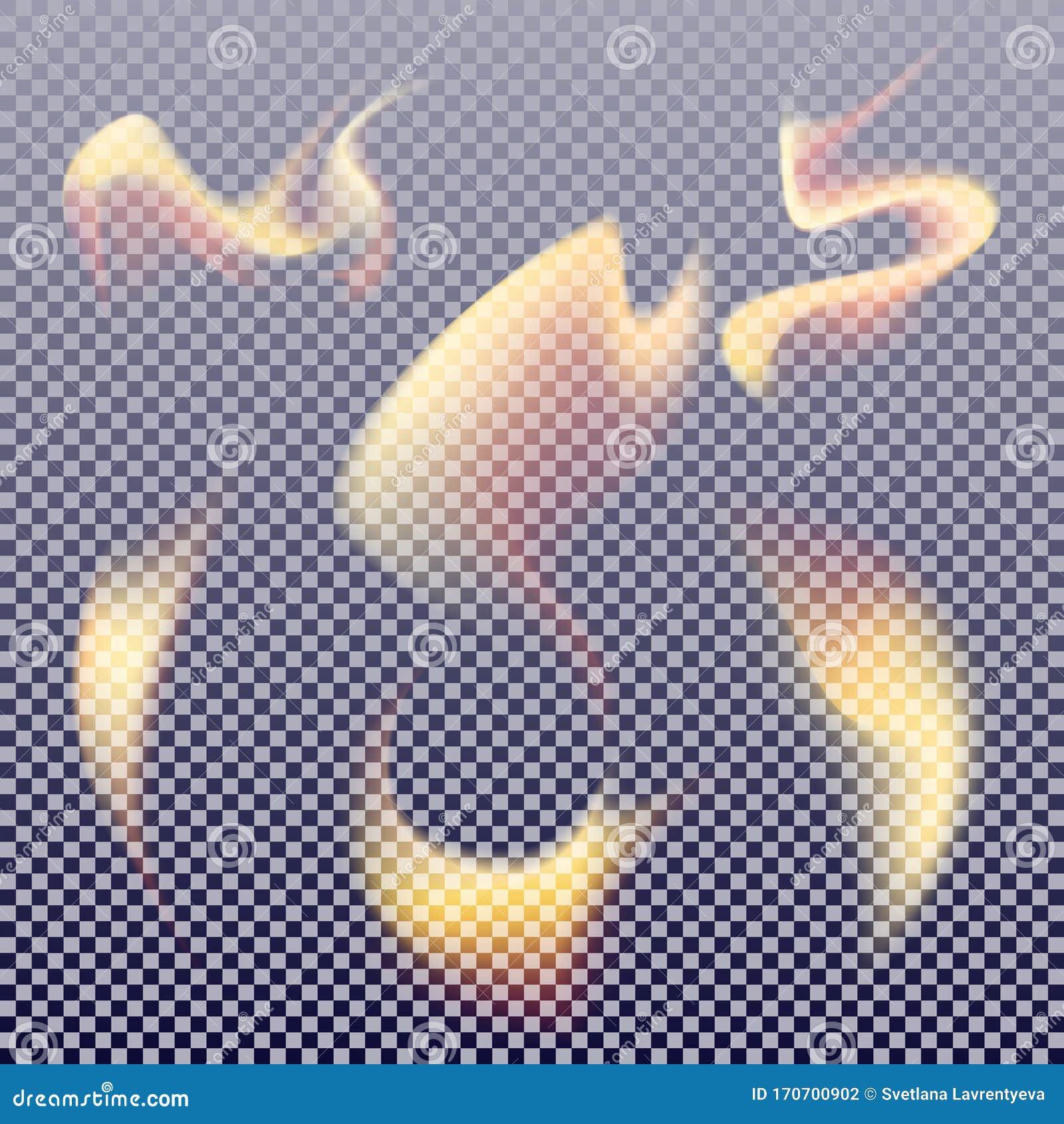 Set Of Flame Of Fire On A Transparent Background. Transparency Only In ...
