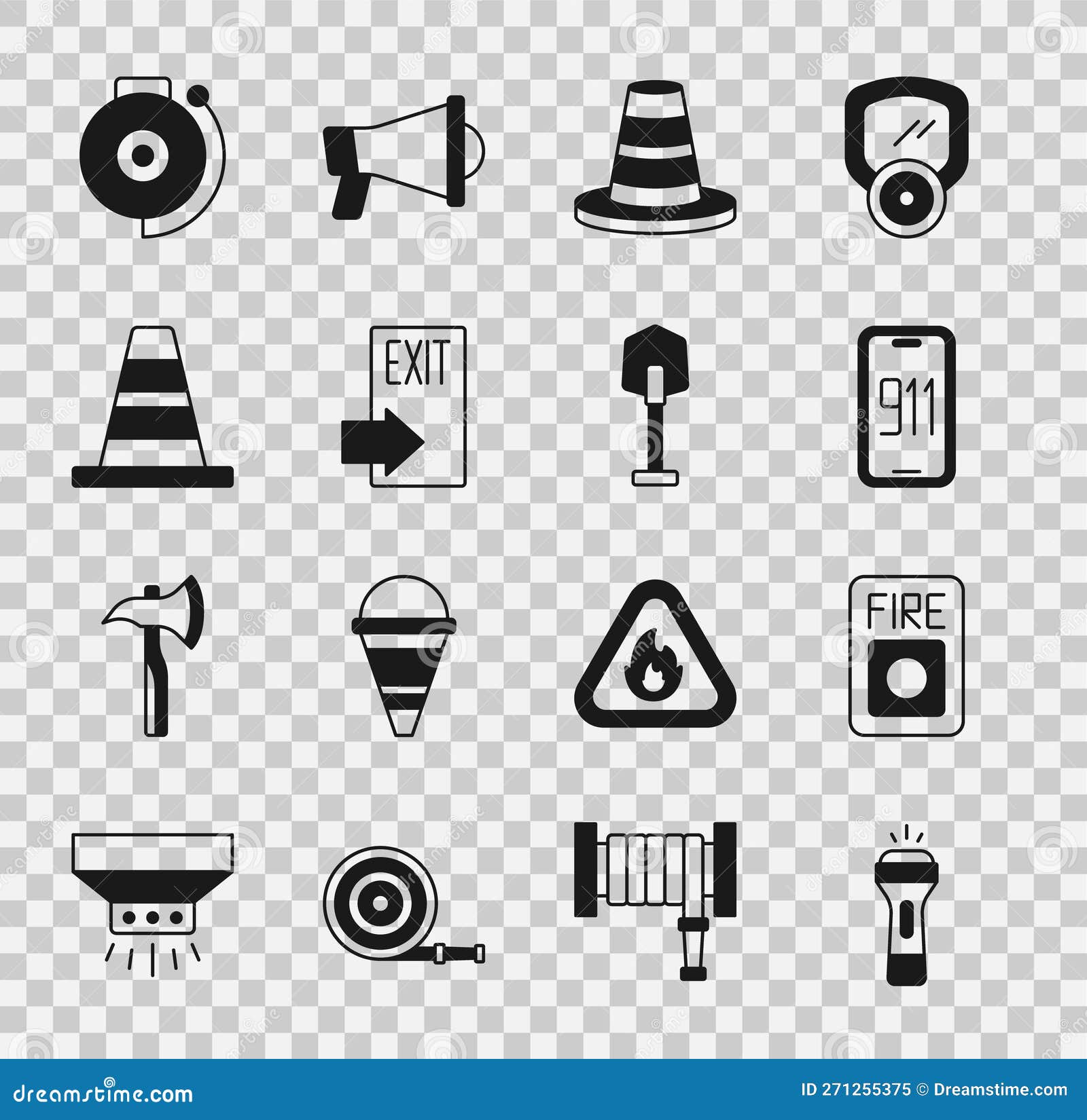 Set Flashlight, Fire Alarm System, Mobile Emergency Call 911, Traffic ...