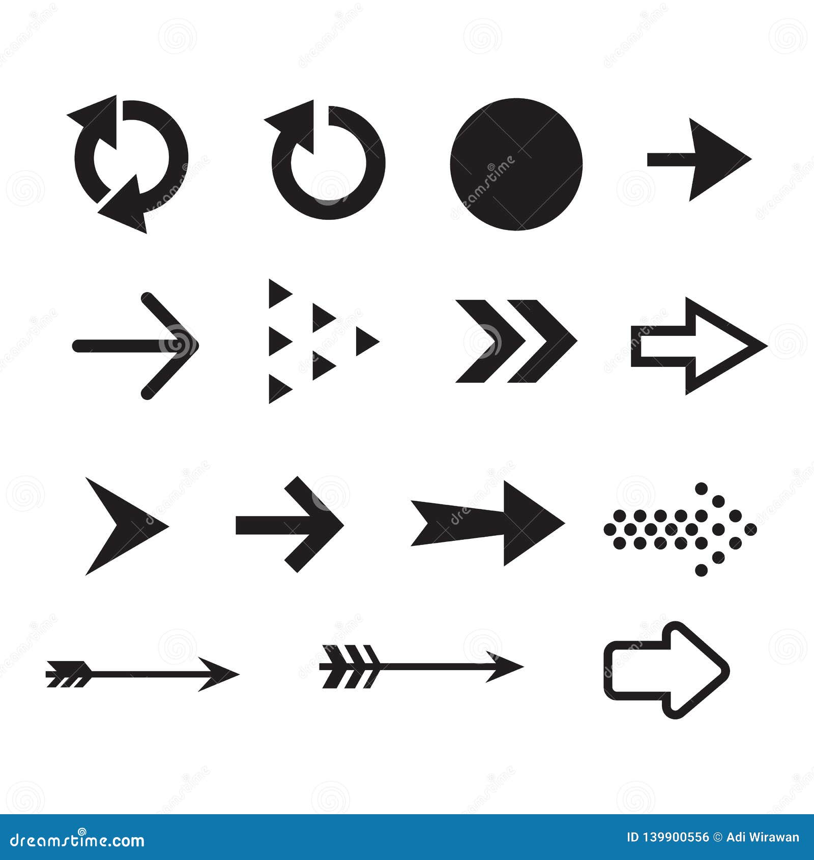 Set of Flat Black Color Arrow Icon Vector Design Stock Vector ... Set of Flat Black Color Arrow Icon Vector Design Stock Vector ...