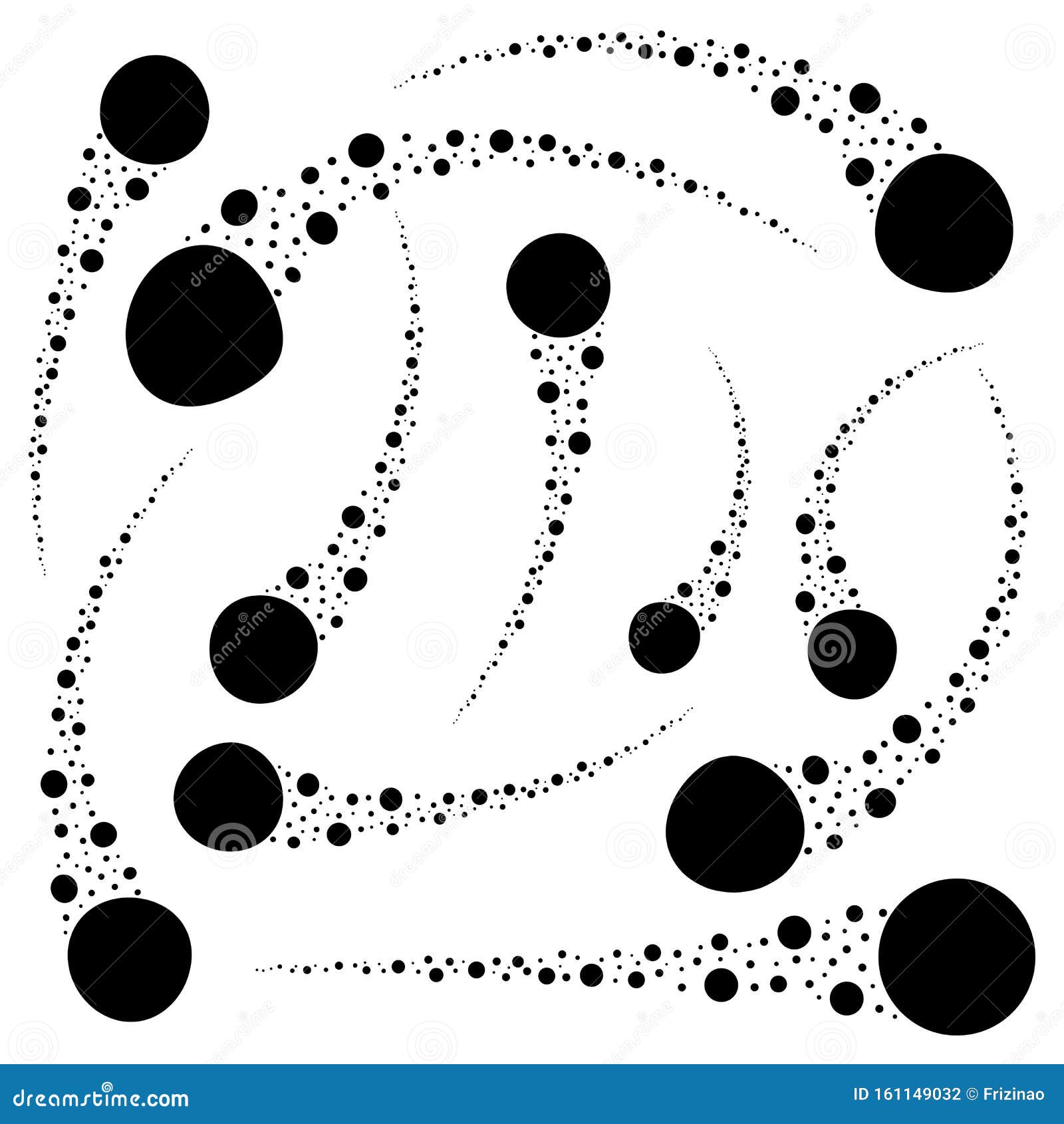 A Set of Flat Black Isolated Silhouettes of Meteorites Stock Vector ...