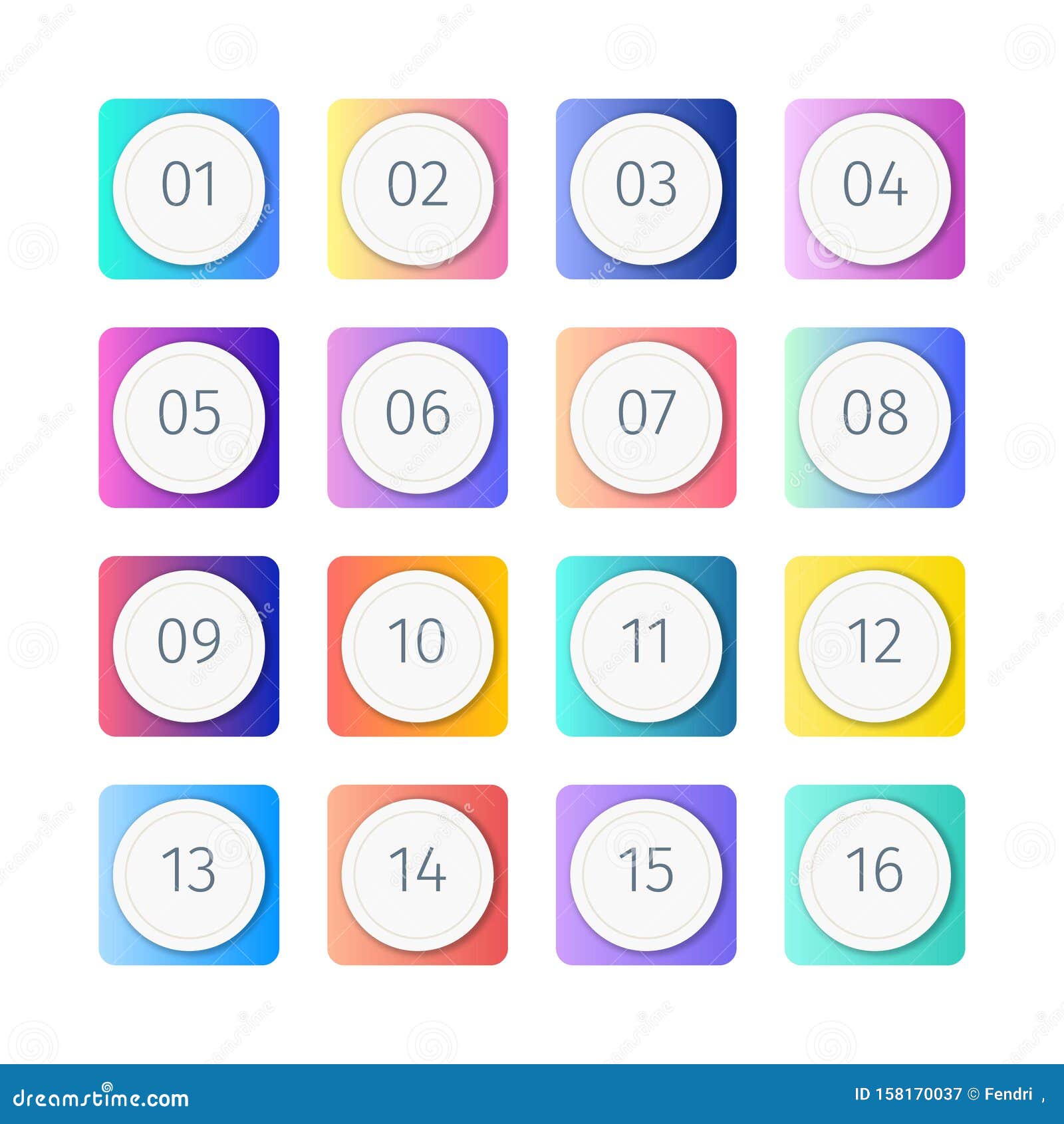 FLAT BULLET POINT VECTOR stock vector. Illustration of business - 158170037