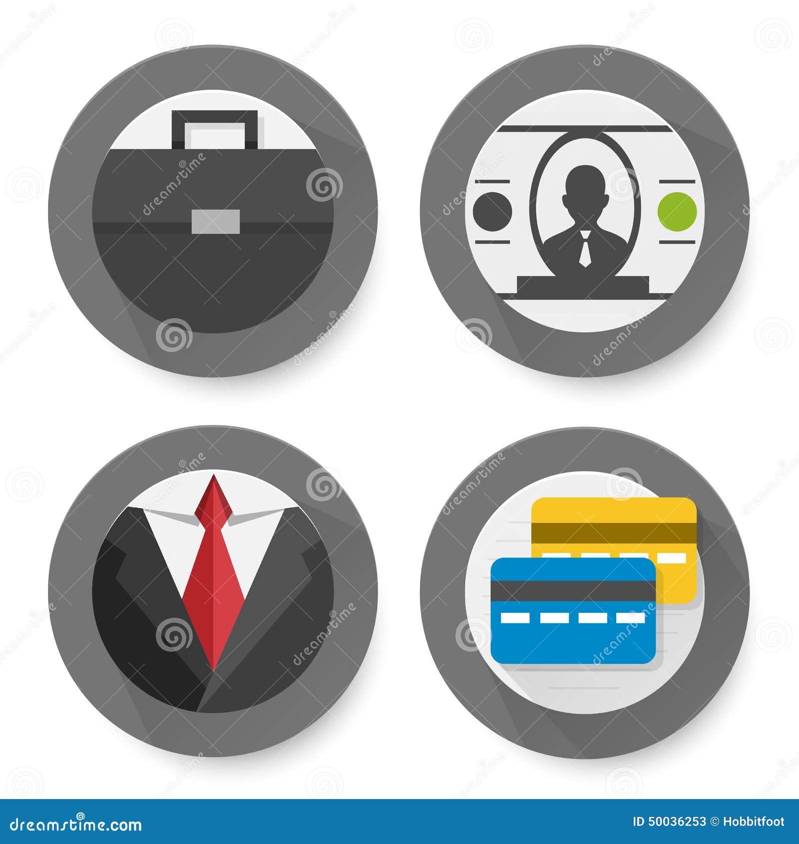 Set of flat business icons stock vector. Illustration of report - 50036253