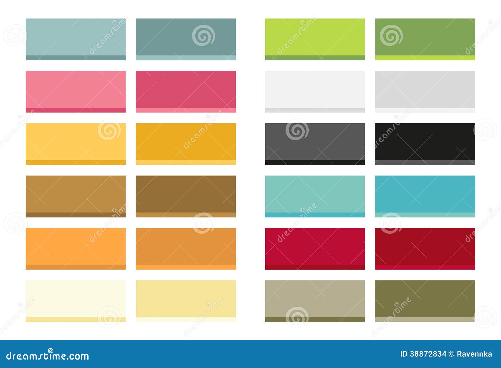 Set of flat buttons stock vector. Illustration of paper - 38872834