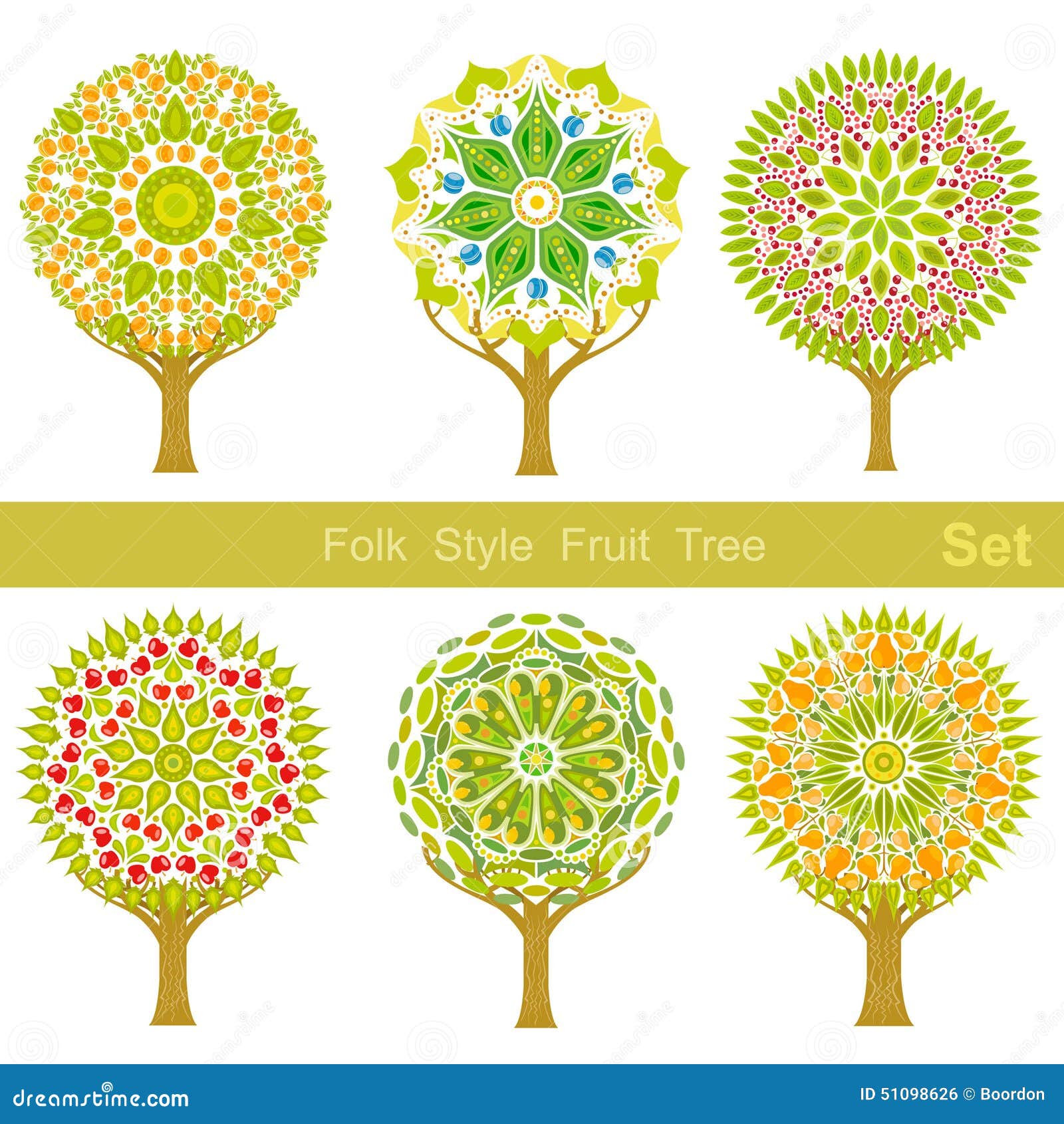 Folk Art Style Sugar Bird Pattern. Vector Illustration | CartoonDealer ...