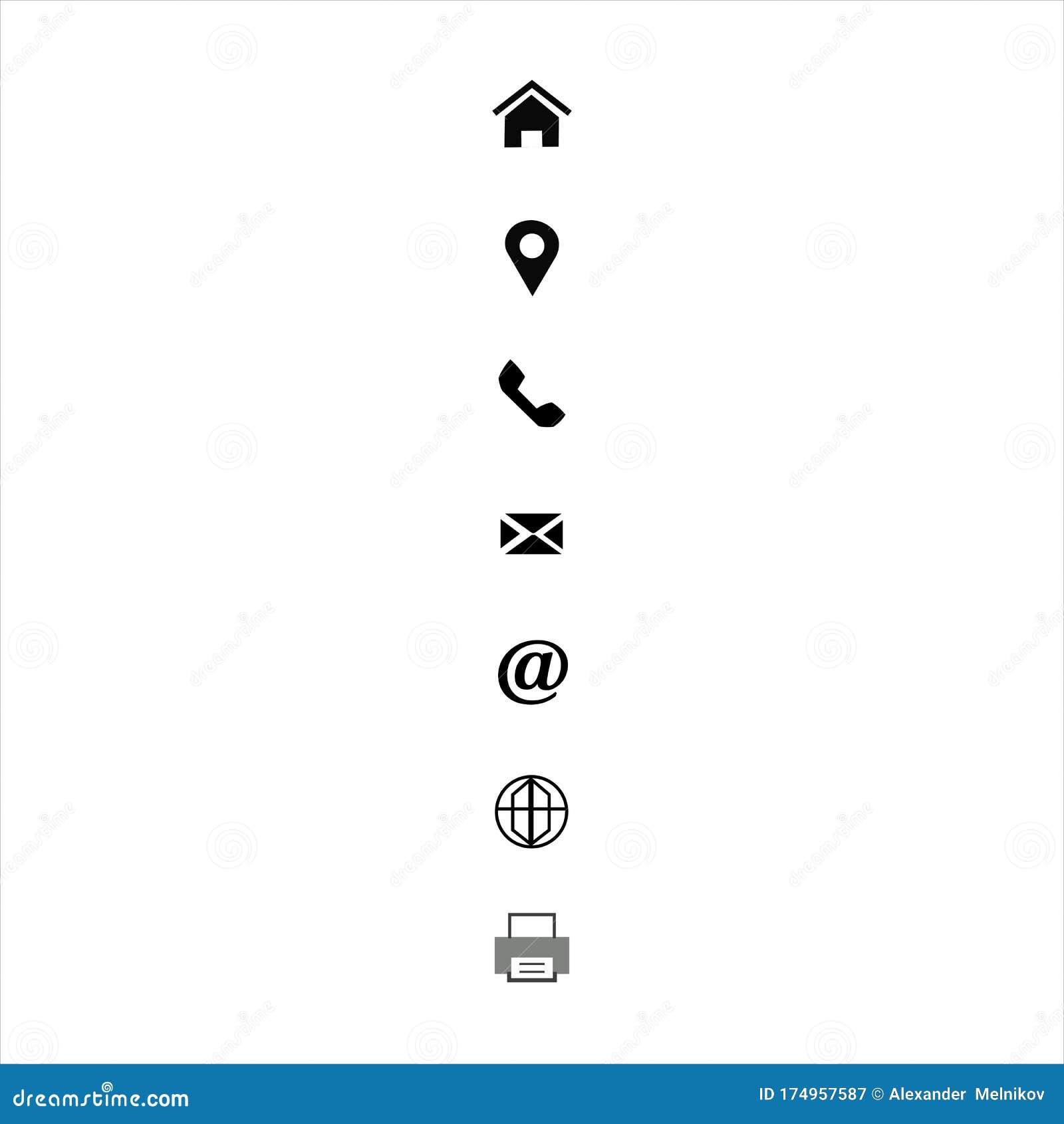 Set of Flat Character Icons for Internet. Vector Illustration Eps 10 ...