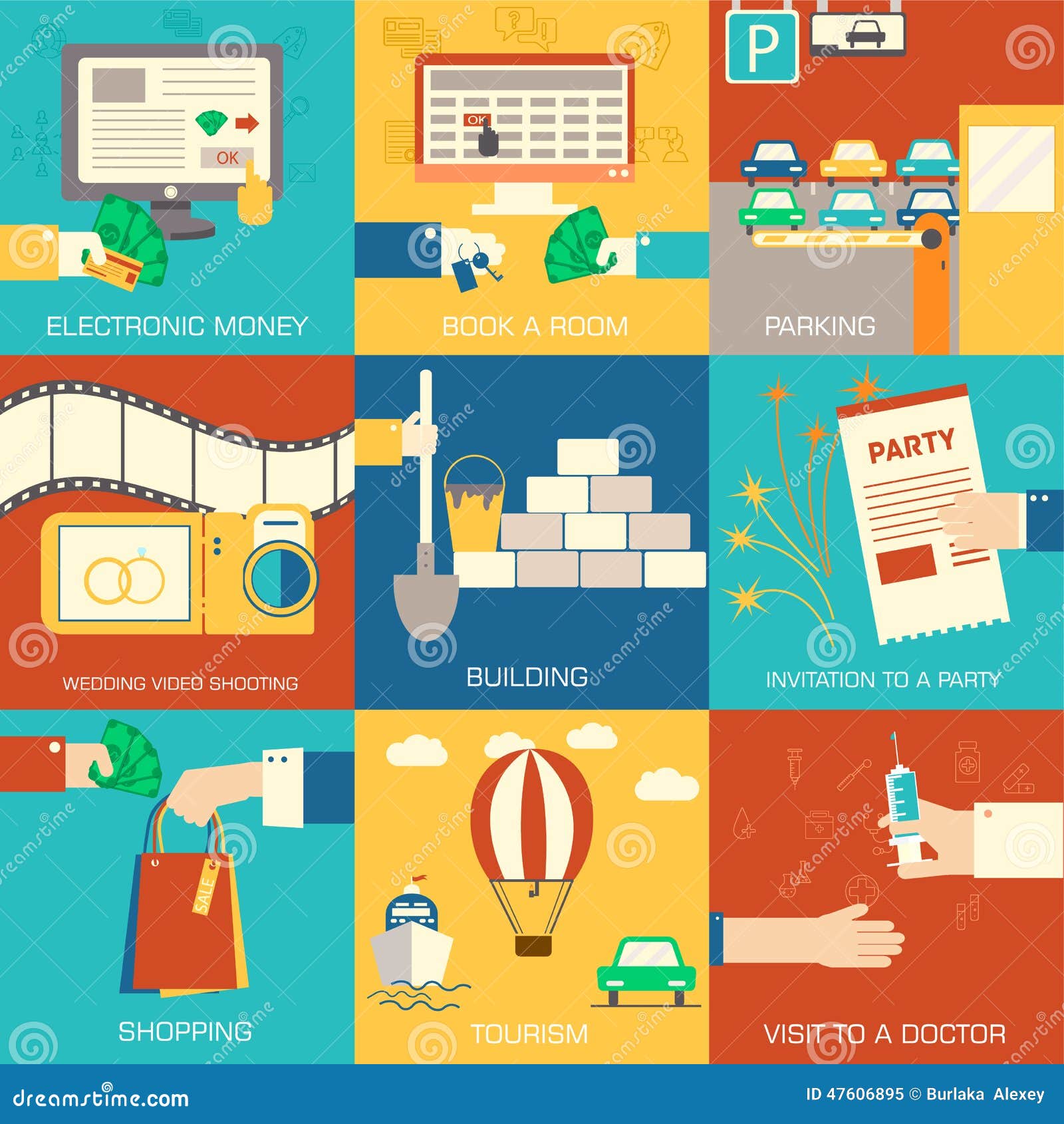 Set of Flat Communication Concepts Illustrations. Stock Vector ...