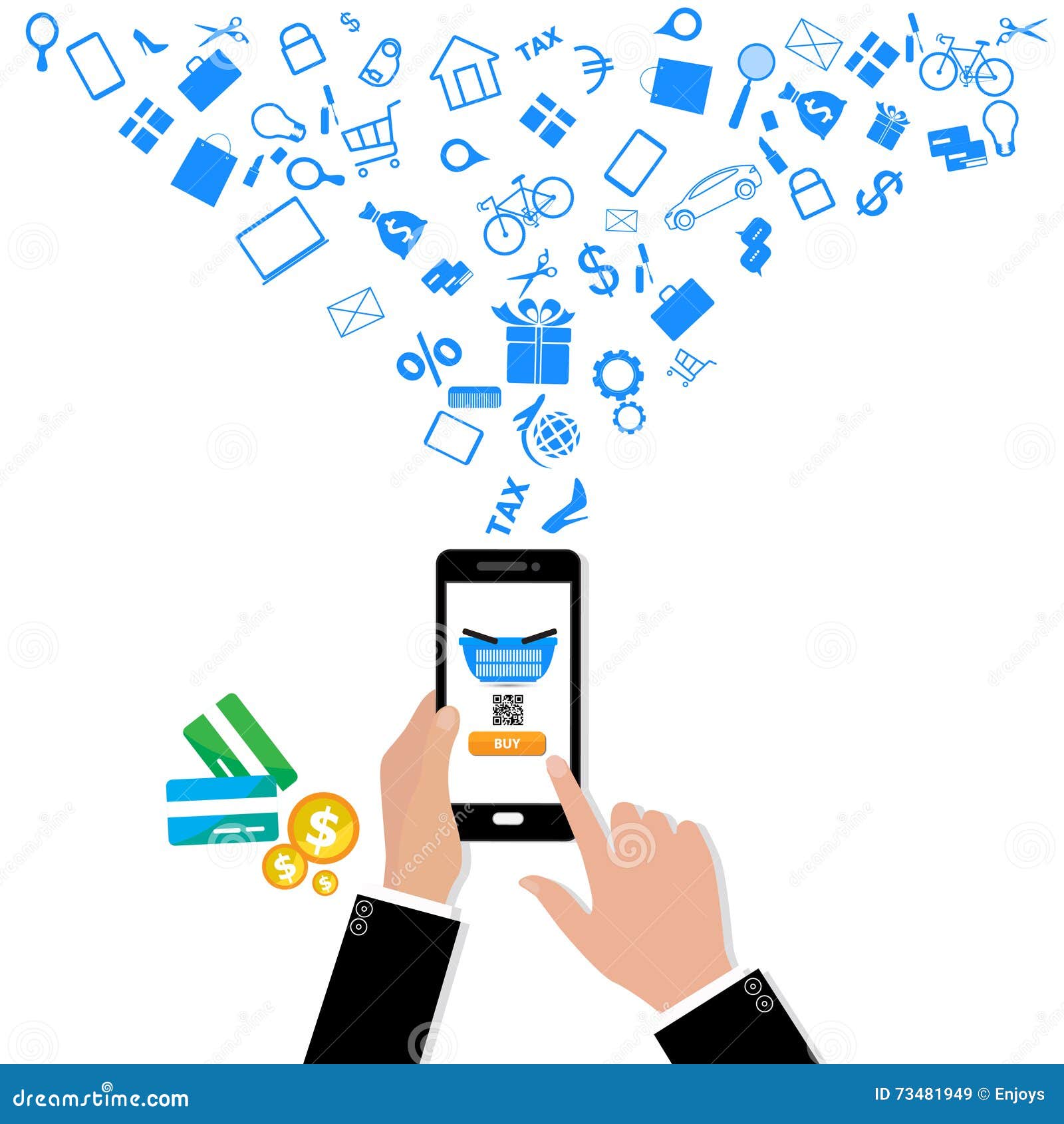 Set of Flat Design Concept Icons for Web and Mobile Phone Services ...