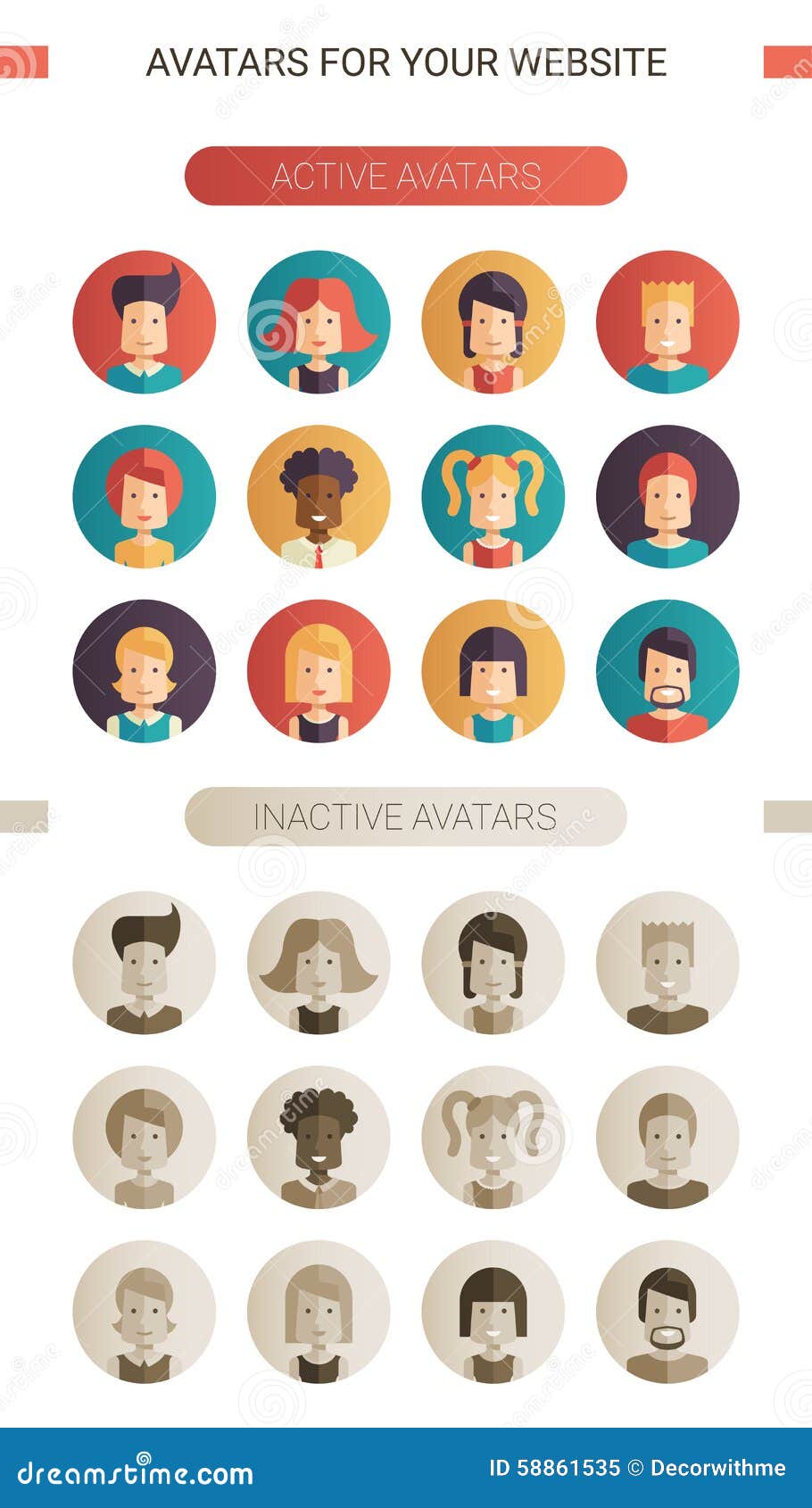 Active And Inactive Isolated Like And Comment Design Elements Icons In ...
