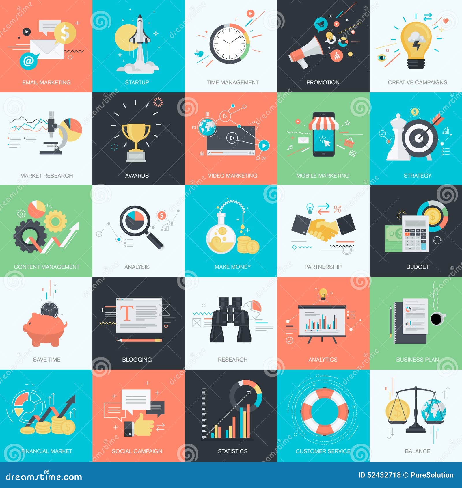 Set of Flat Design Style Icons for Business and Marketing Stock Vector ... Set of Flat Design Style Icons for Business and Marketing Stock Vector ...