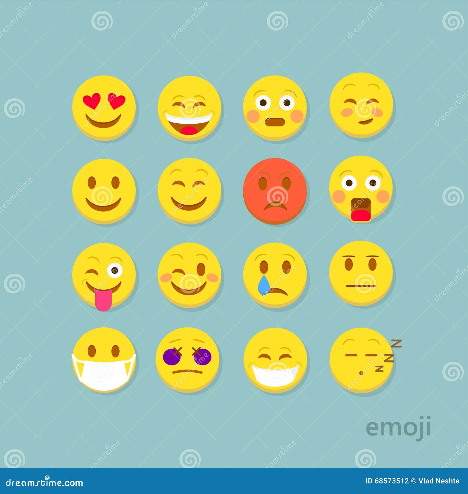 Set of flat emoticons. stock vector. Illustration of angry - 68573512 Set of flat emoticons. stock vector. Illustration of angry - 68573512
