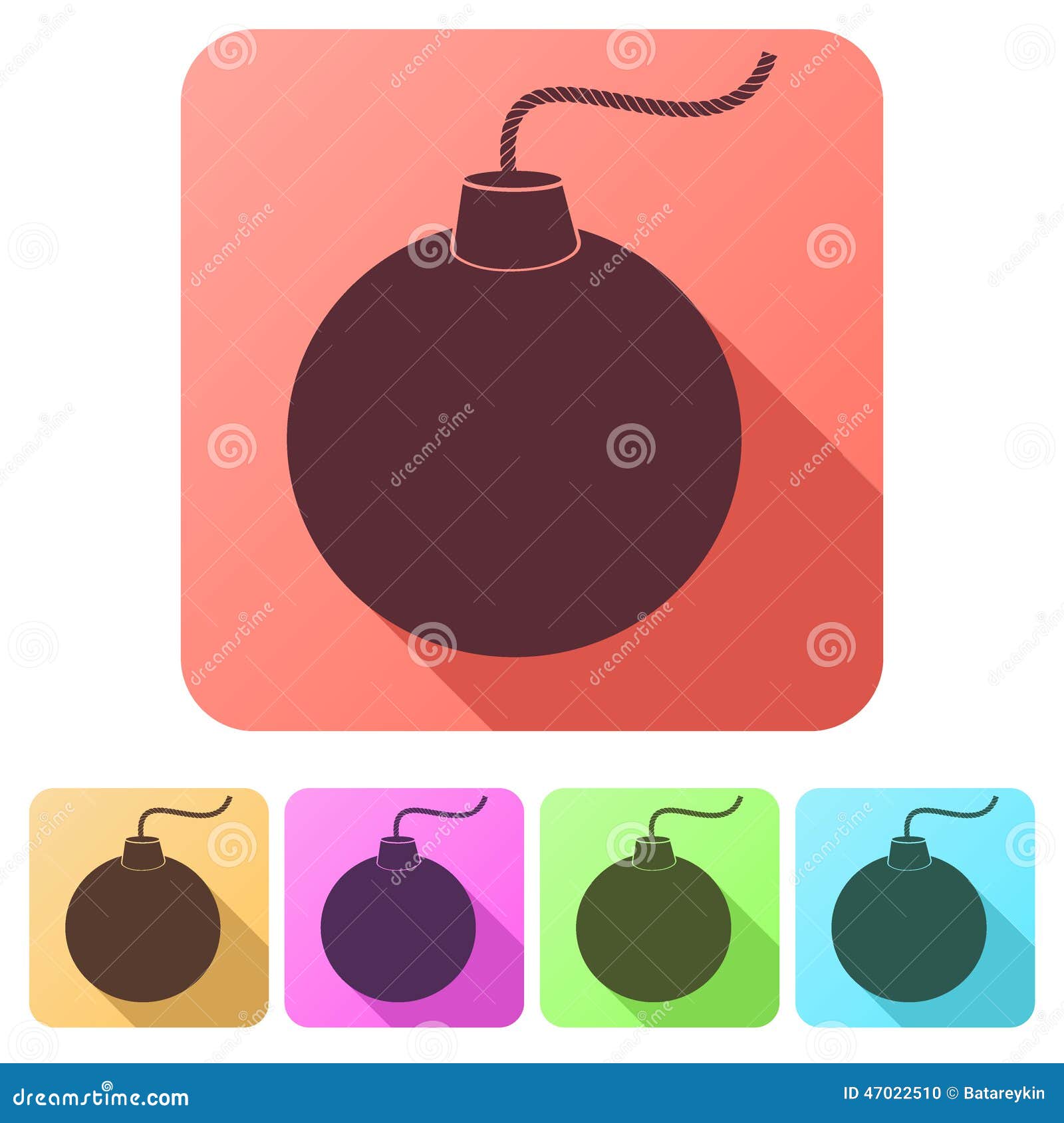 Bomb Vector Illustration. Game Mascot Logo. Vector Bomb Icon. Explode ...